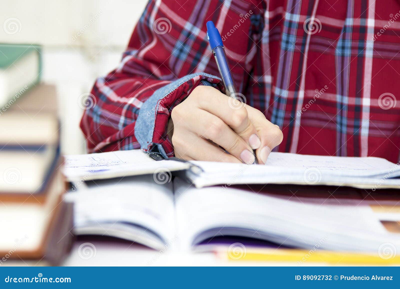 Hand of the child writing stock photo. Image of learn - 89092732