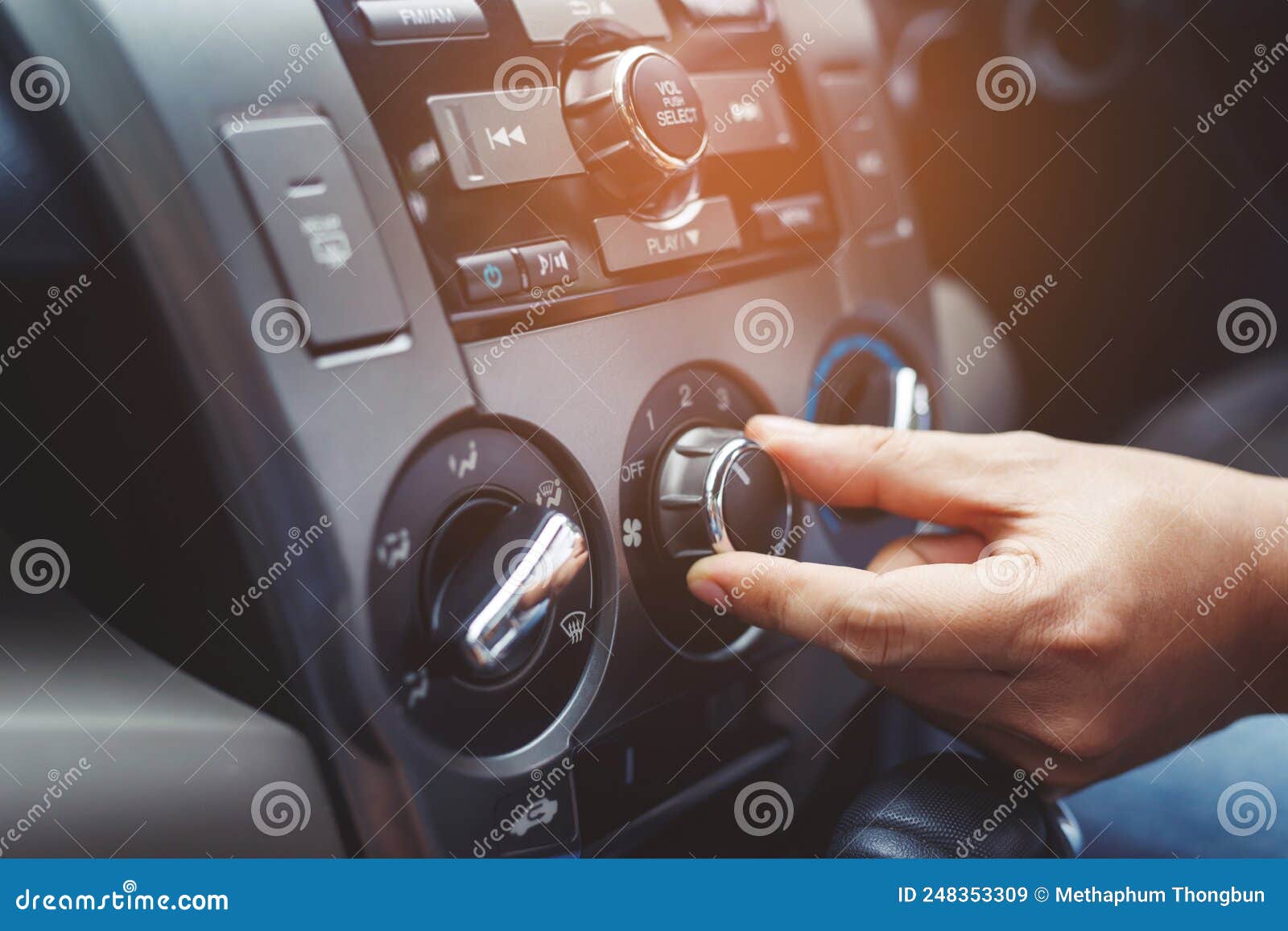 Hand Of A Driver On Steering Wheel At Intercity Coach Bus. Focus On ...