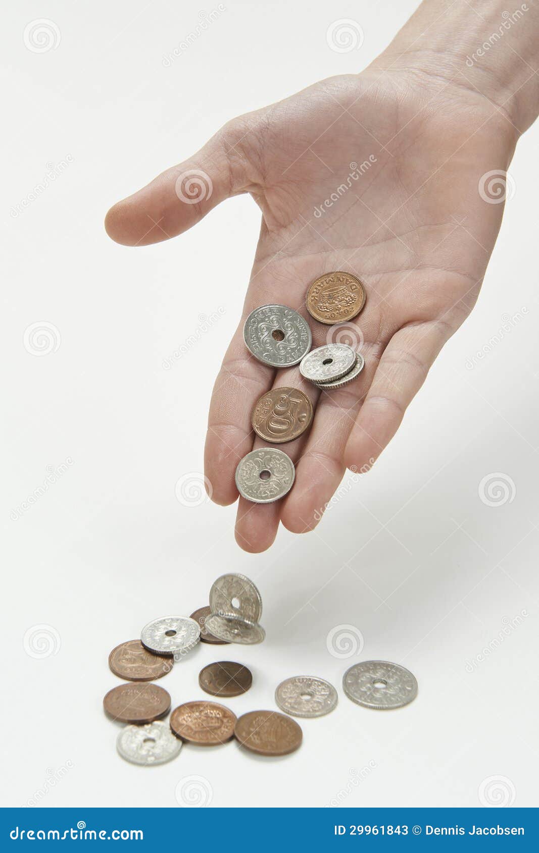 Hand Dropping Danish Currency Stock Image - Image of finance, denmark ...