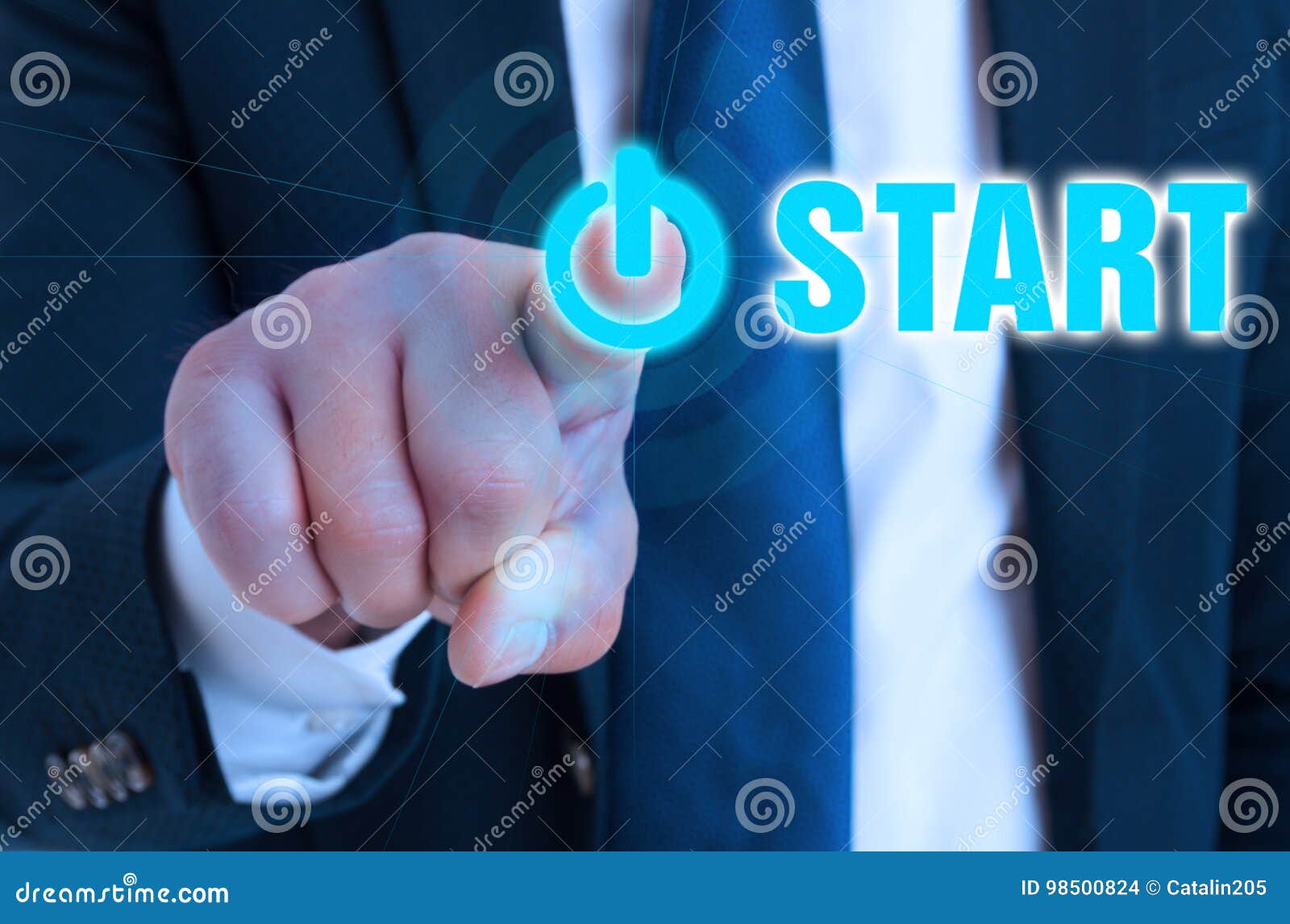 Closeup Hand of Entrepreneur Pointing on Start Button Stock Photo ... Closeup Hand of Entrepreneur Pointing on Start Button Stock Photo ...