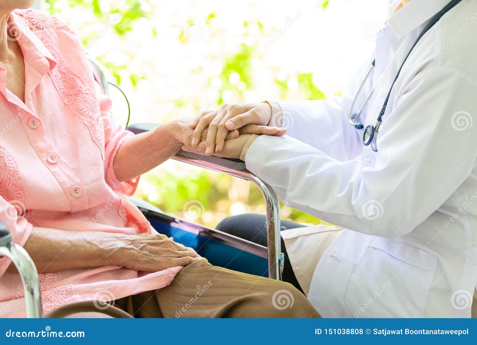 Closeup of Hand Medical Female Doctor or Nurse Holding Senior Patient ... Closeup of Hand Medical Female Doctor or Nurse Holding Senior Patient ...