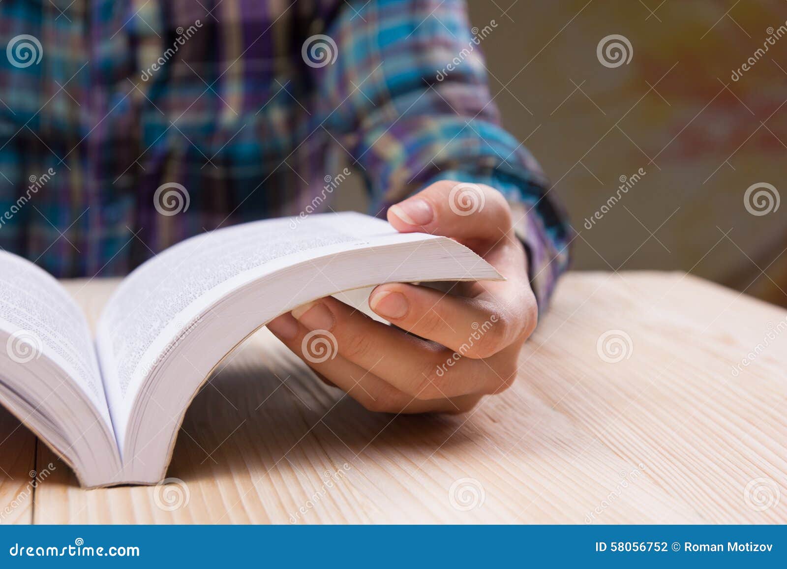 Closeup Hand Open Book for Reading Concept Background Stock Photo ...