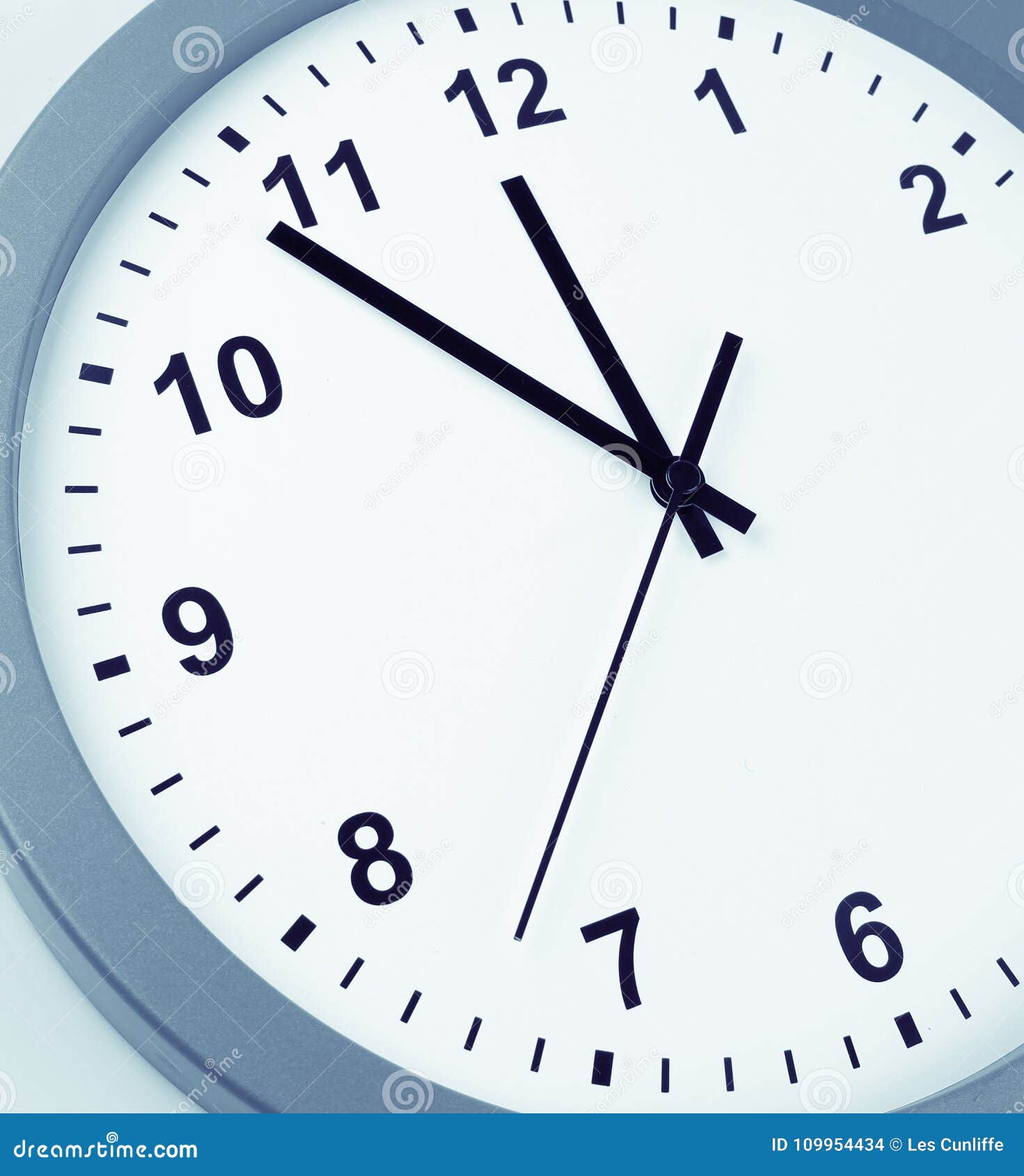 Clock hands stock photo. Image of minute, clock, punctual - 109954434