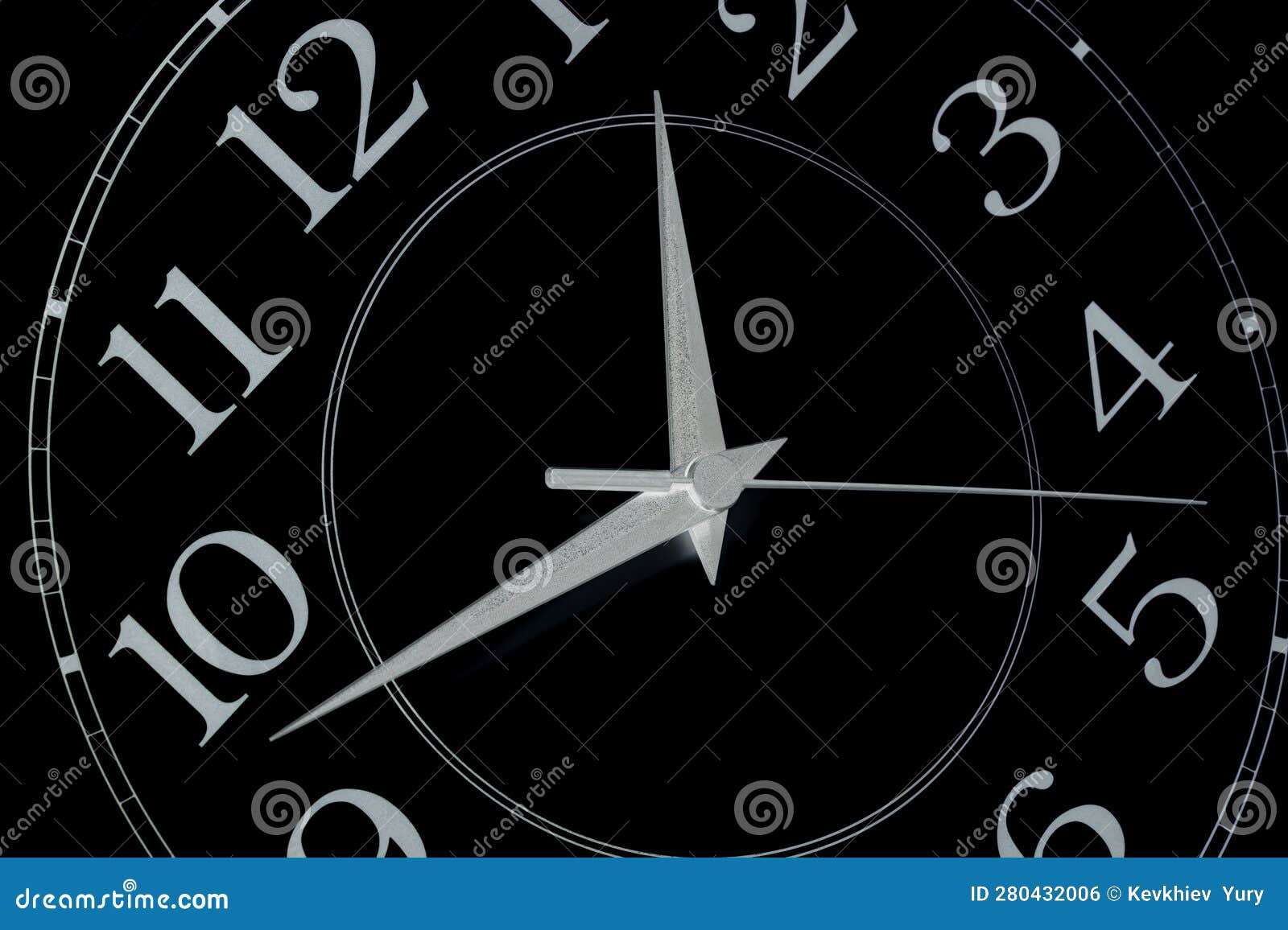 Closeup of Hands on Clock Face. Stock Photo - Image of business ...