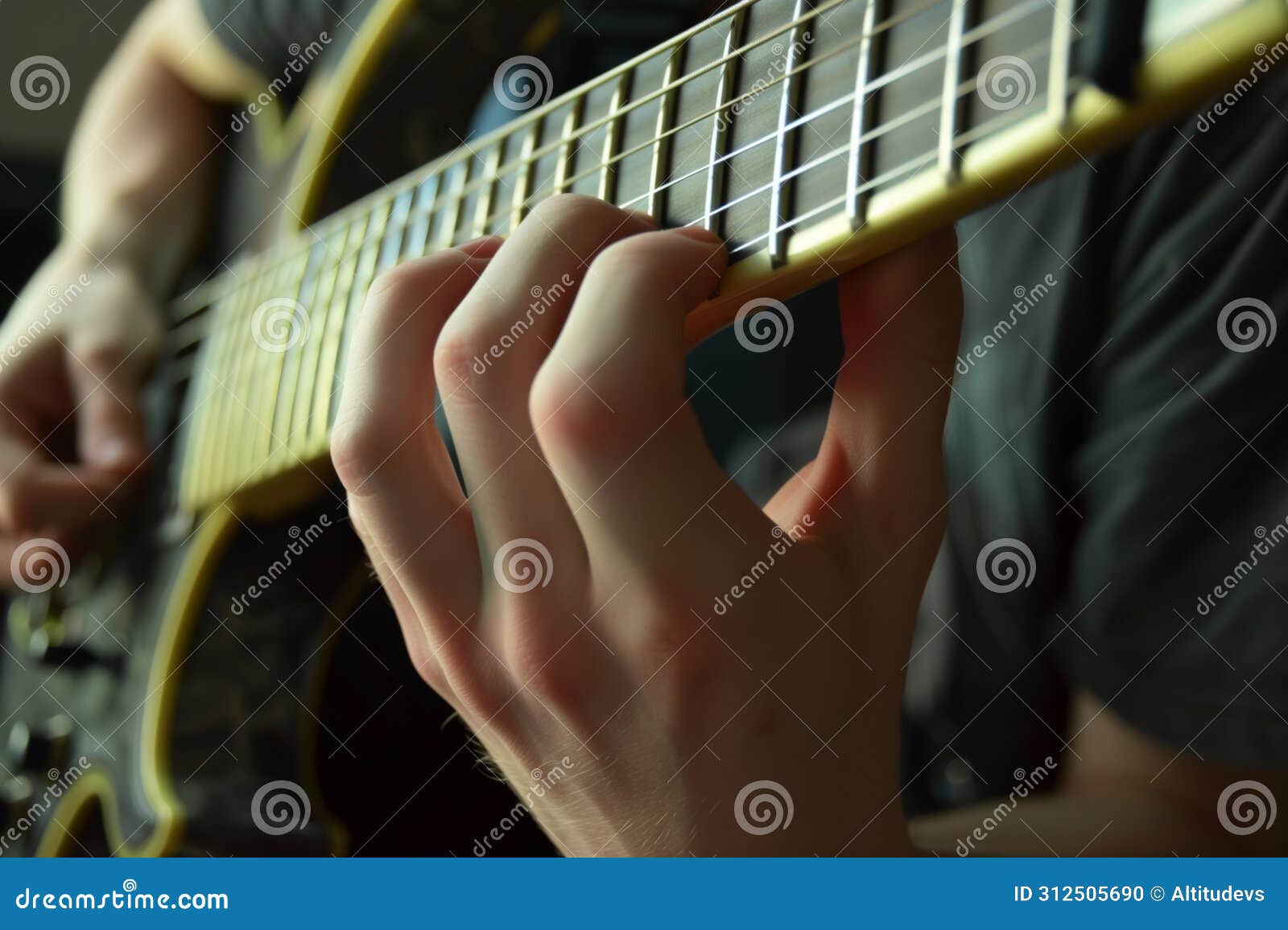 Guitar Fretboard Chart Vector Illustration. Guitar Neck Map With Frets ...