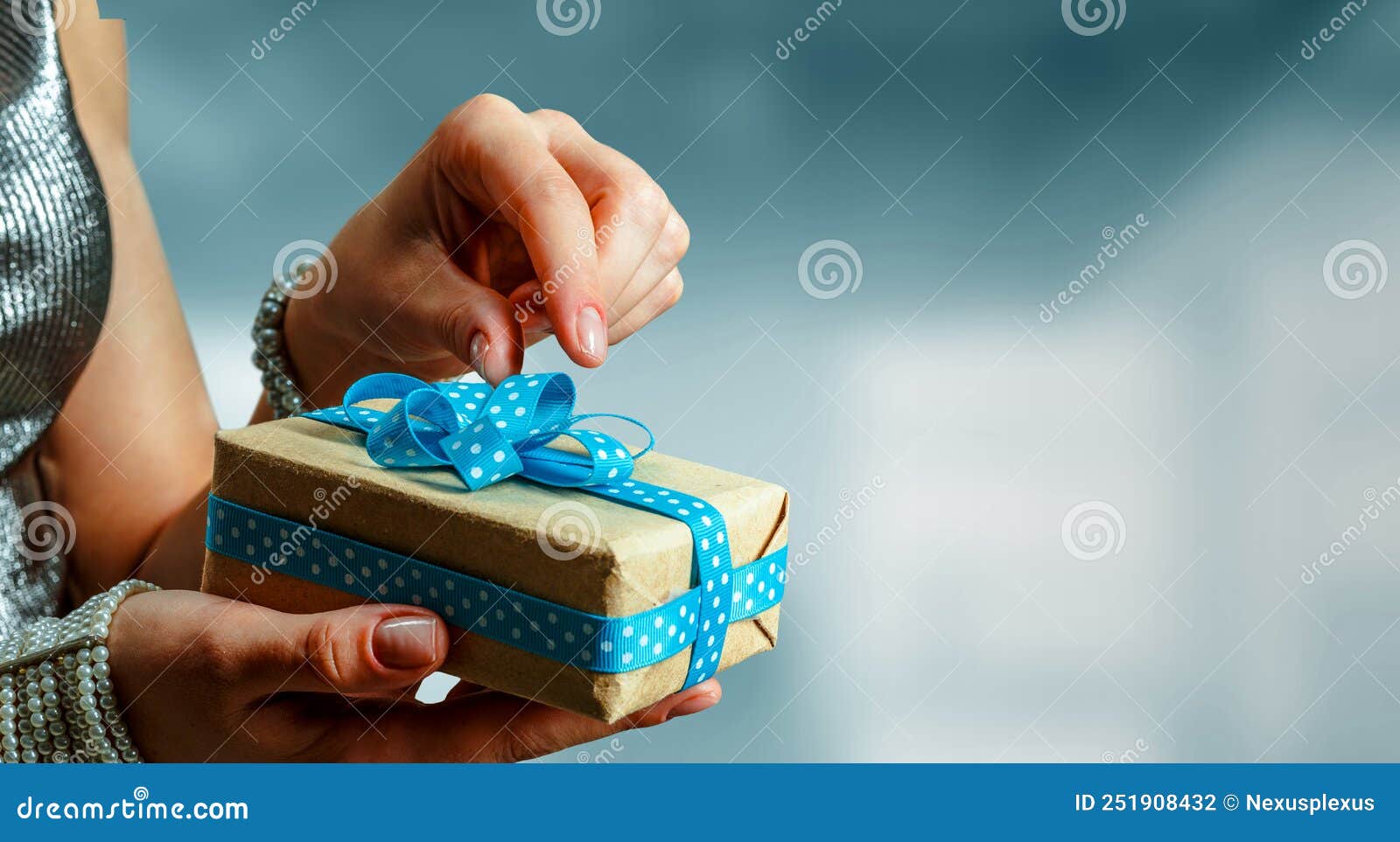 Closeup Hands Giving Surprise Gift Box Stock Photo - Image of hands ...
