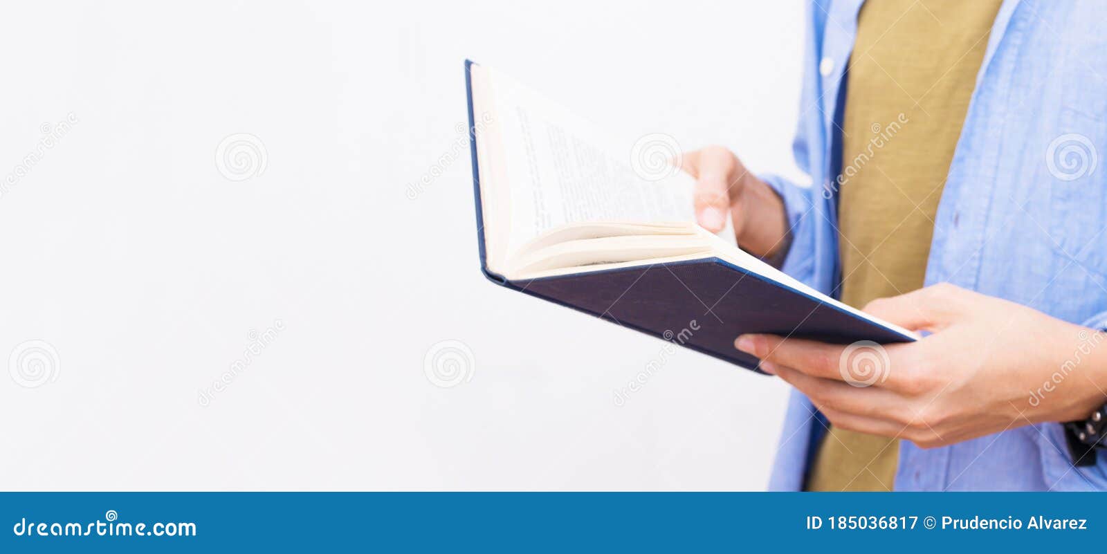Closeup of Hands with Open Book Stock Image - Image of reading ...