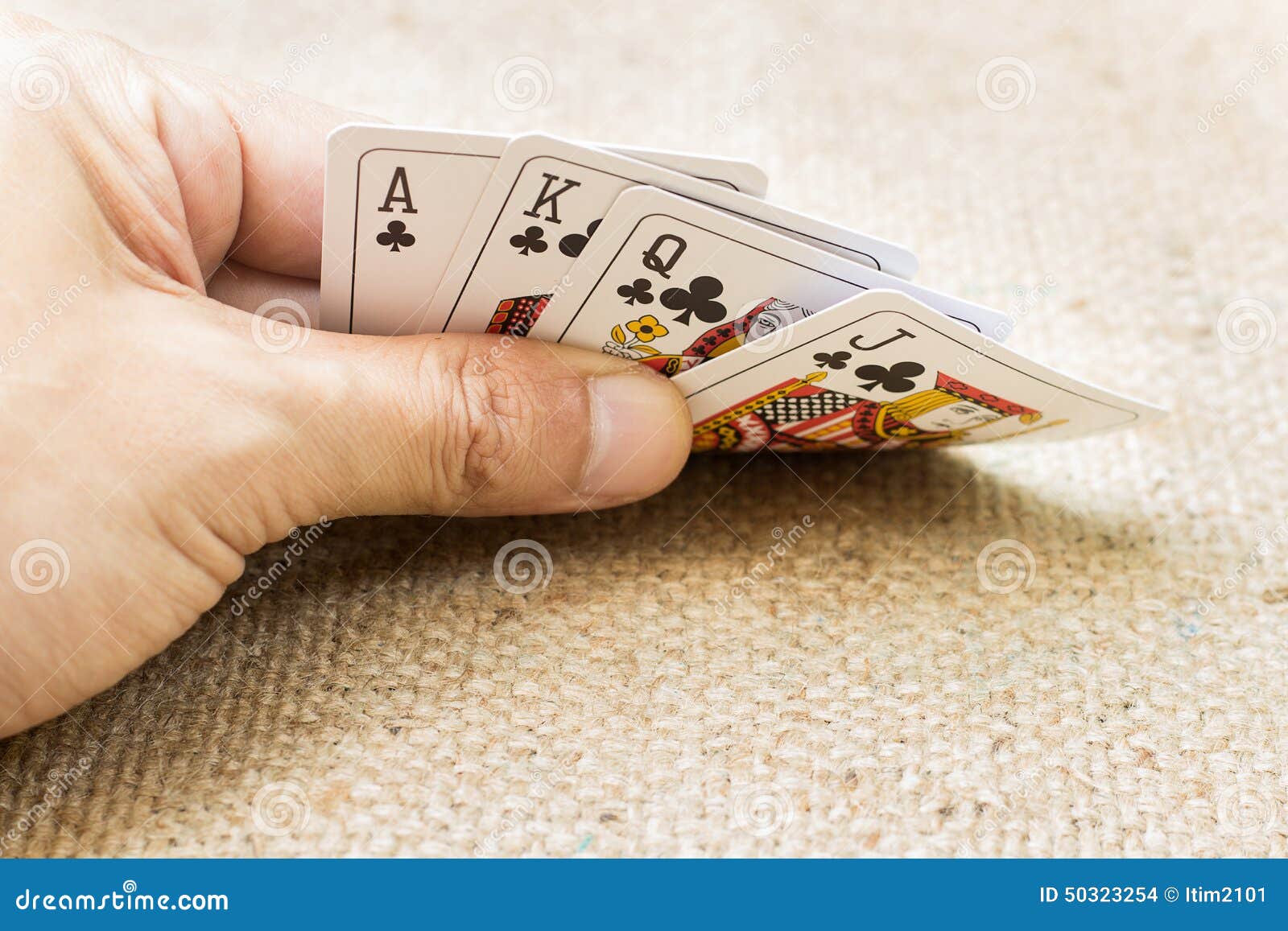 Closeup of Hands with Playing Cards Stock Photo - Image of addiction ...