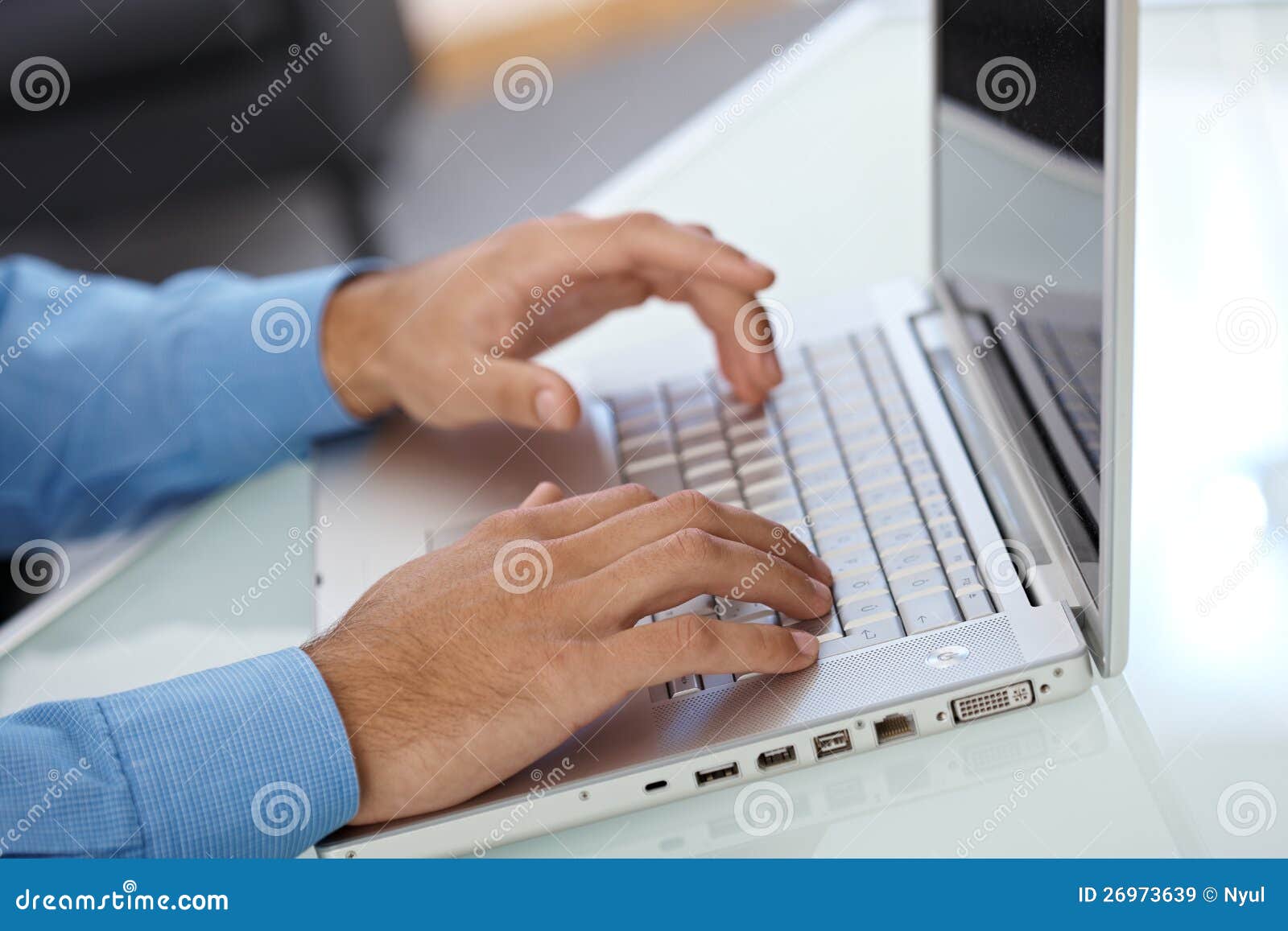 Closeup hands typing stock image. Image of people, office - 26973639