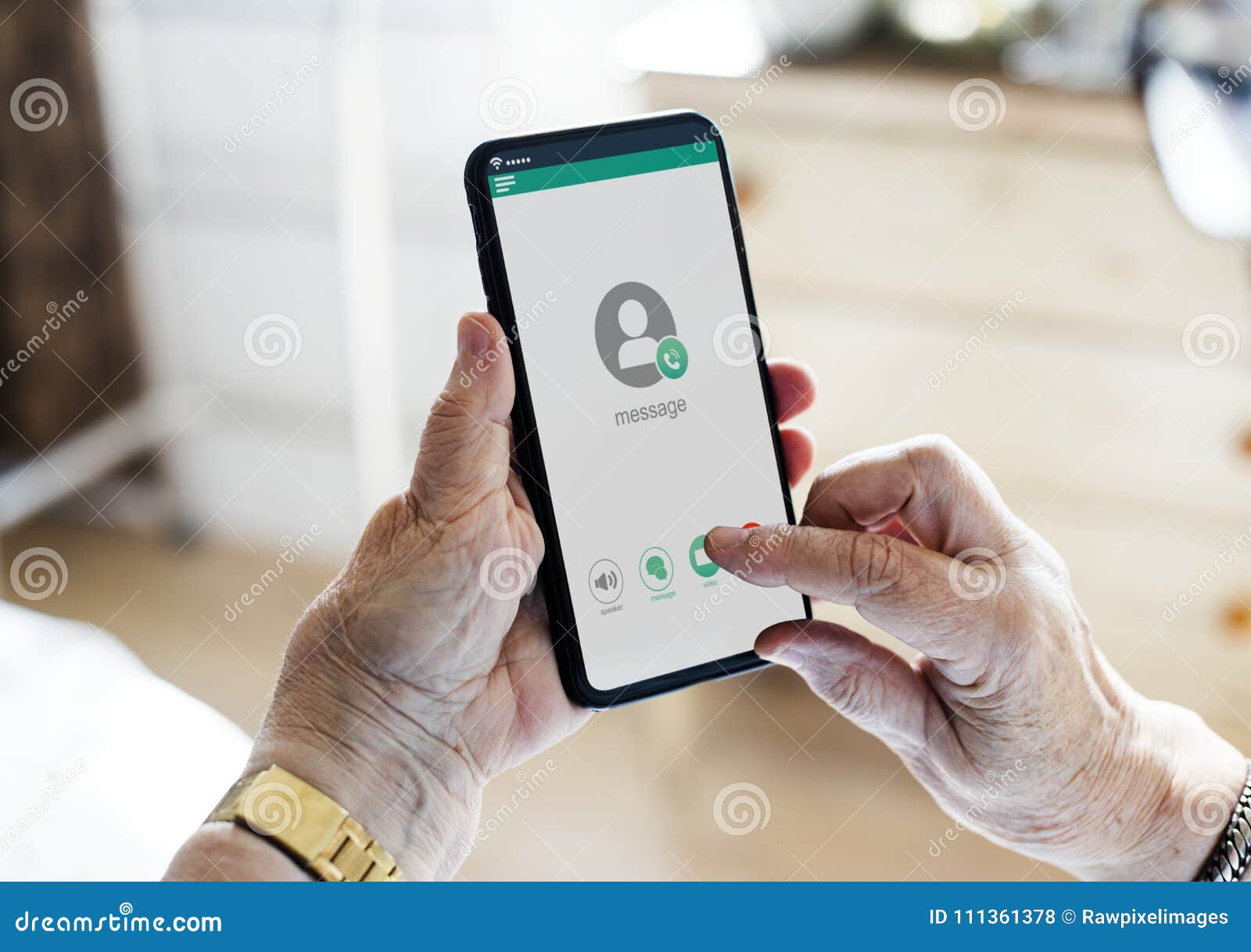 Closeup of Hands Using Mobile Phone Stock Photo - Image of lonely ...