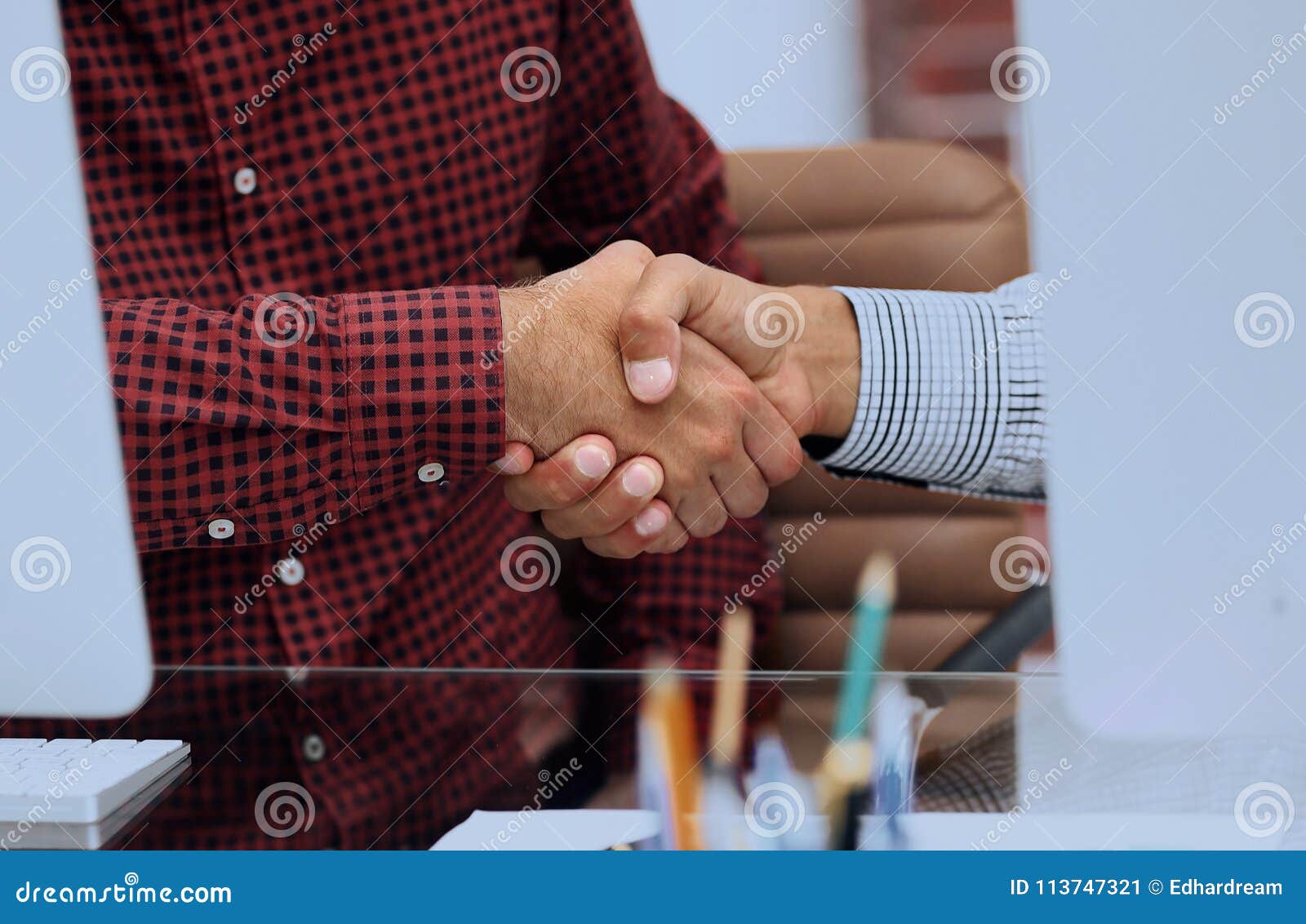 Closeup.handshake Colleagues Stock Image - Image of business, adult ...