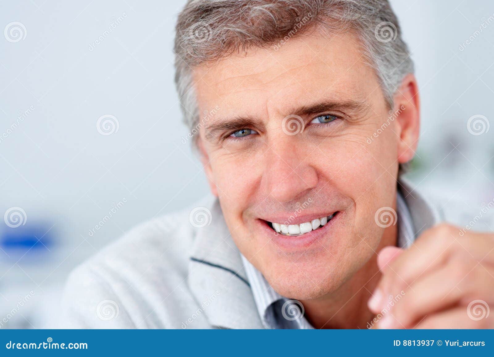 Closeup of a Happy Handsome Business Man Stock Image - Image of people ...