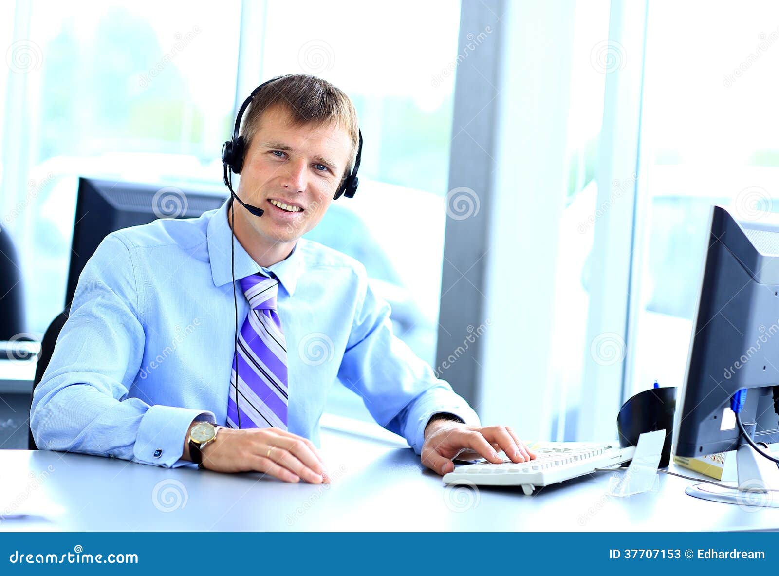 Closeup of Happy Telephone stock image. Image of person - 37707153