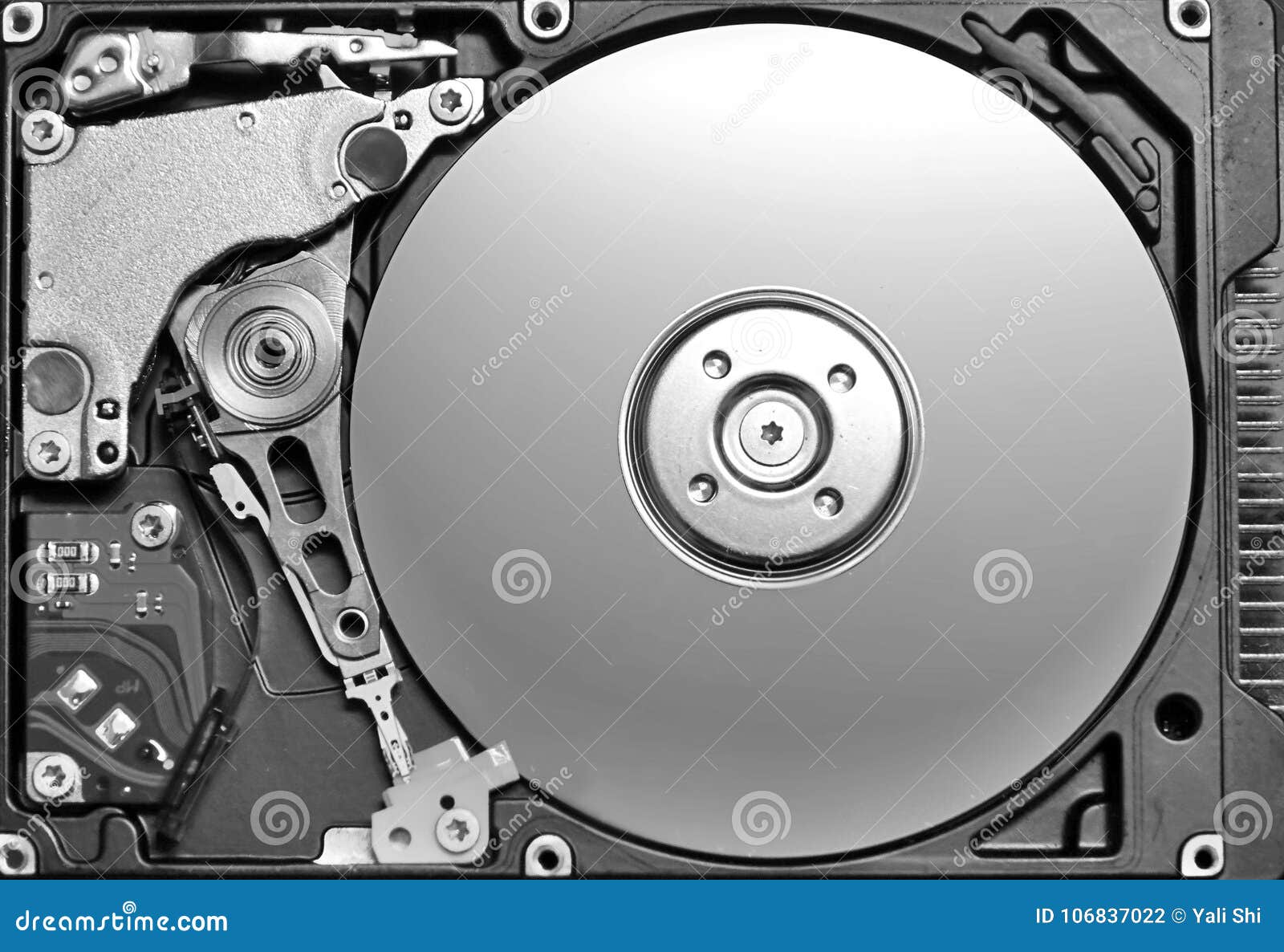 Small Hard Disk for Notebook Computer Stock Photo - Image of platter ...