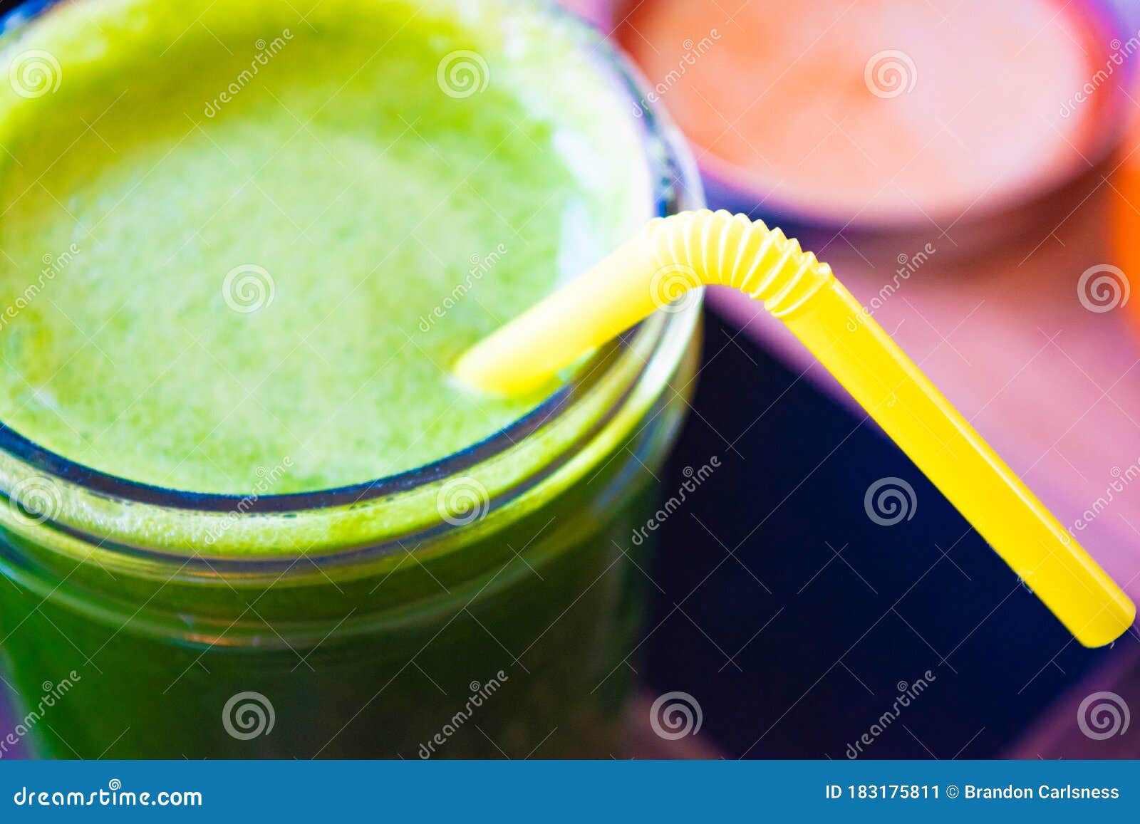 Lime Colored Fresh Fruit Drink Stock Image - Image of refreshment ...