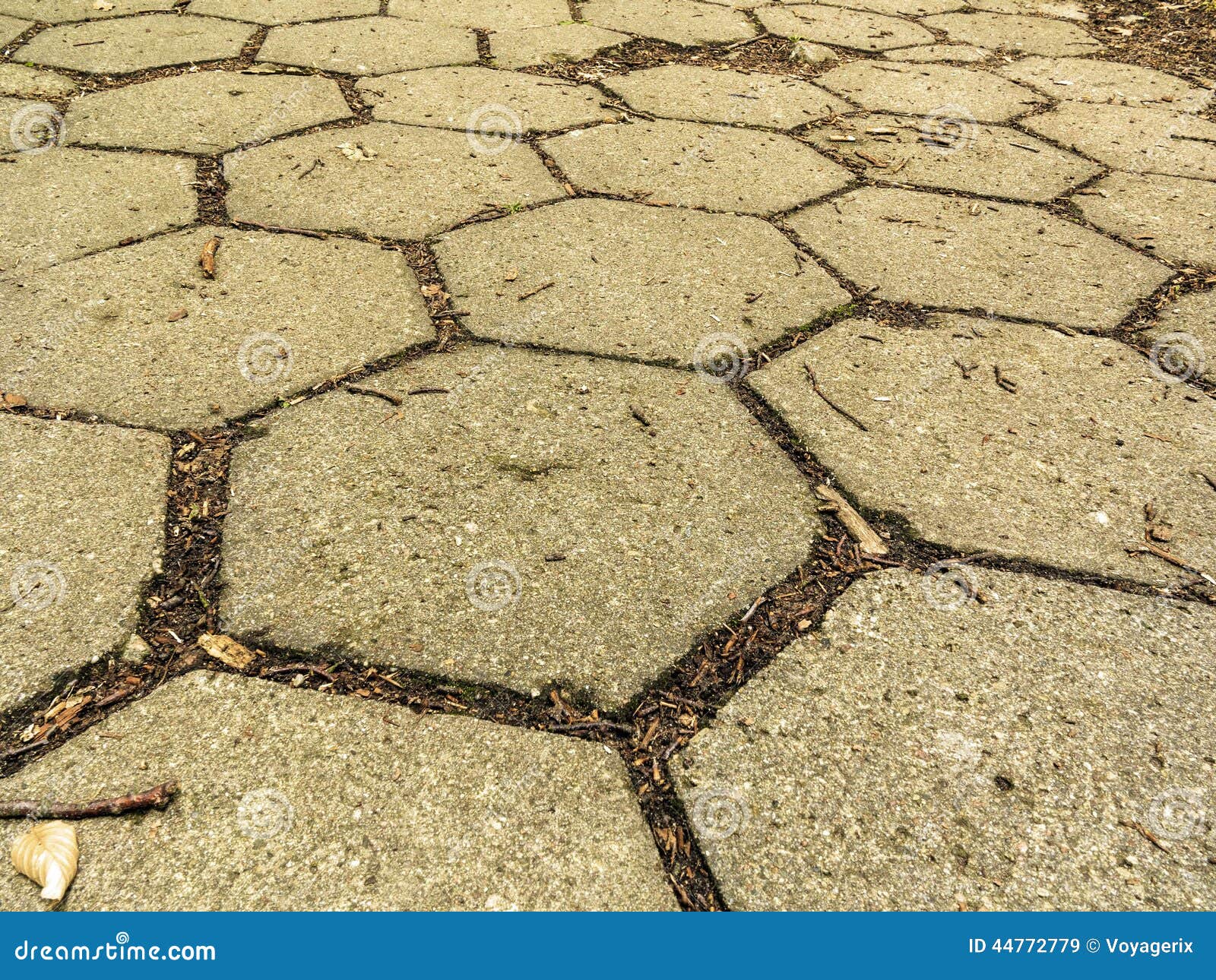 Closeup of Hexagonal Stone Sidewalk Texture Background Stock Image ...
