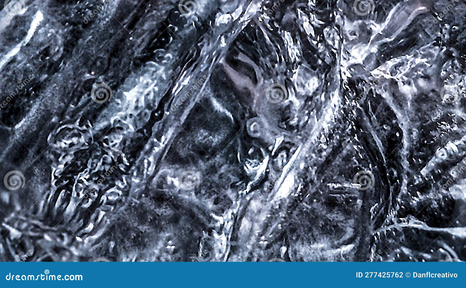 Closeup High Contrast Ice Cubes Texture Stock Photo - Image of blue ...