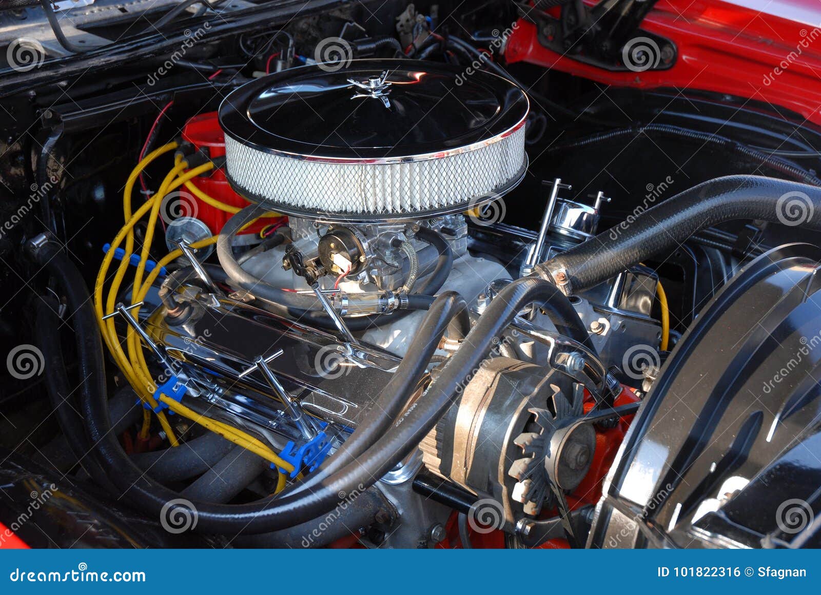 Car engine stock photo. Image of powerful, closeup, parts - 101822316