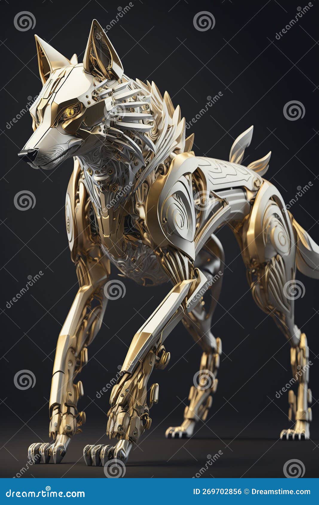 Giraffe Cyborg Animal Detailed Infographic, Full Details Anatomy Poster ...