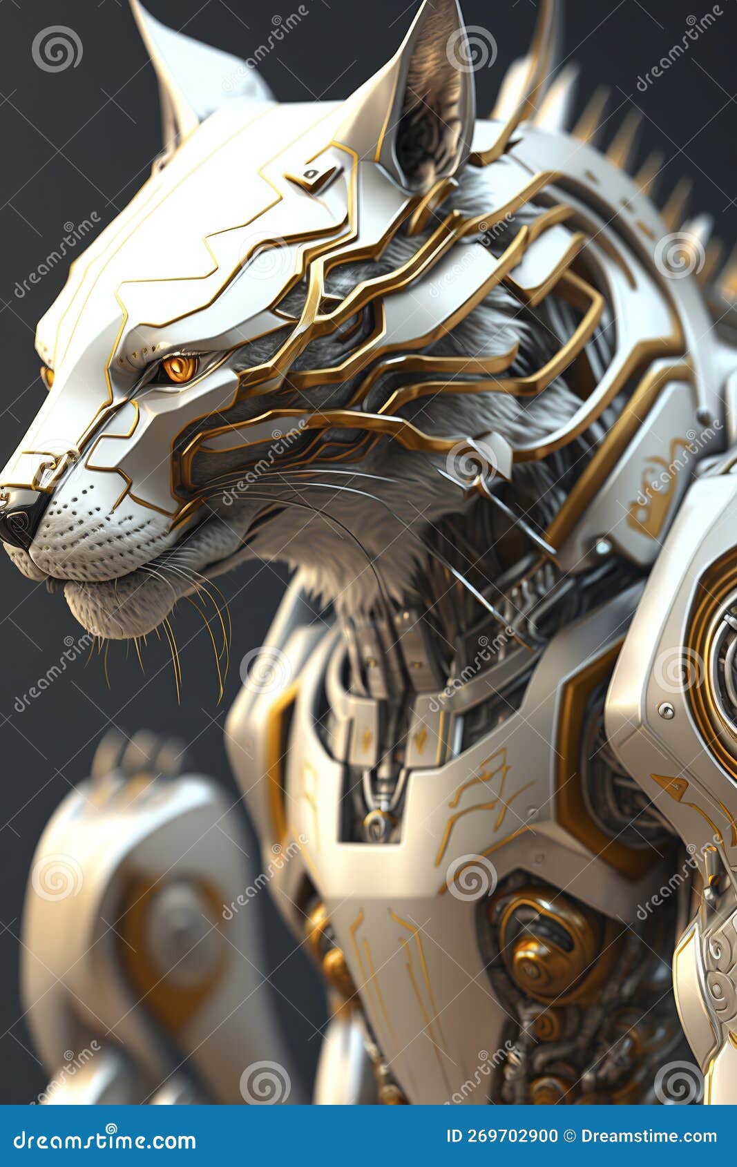 Giraffe Cyborg Animal Detailed Infographic, Full Details Anatomy Poster ...