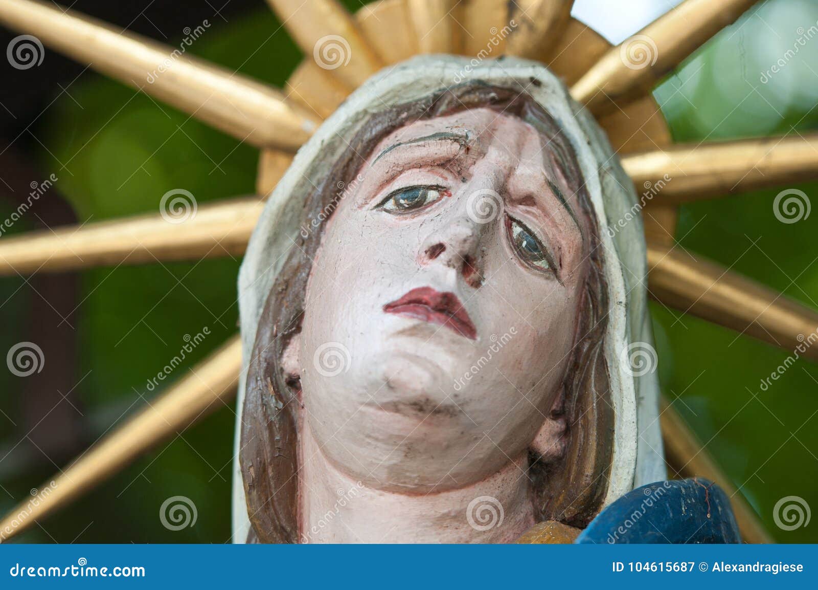 Holy Maria At The Entrance To The Freiburg Cathedral, Stock Photography ...