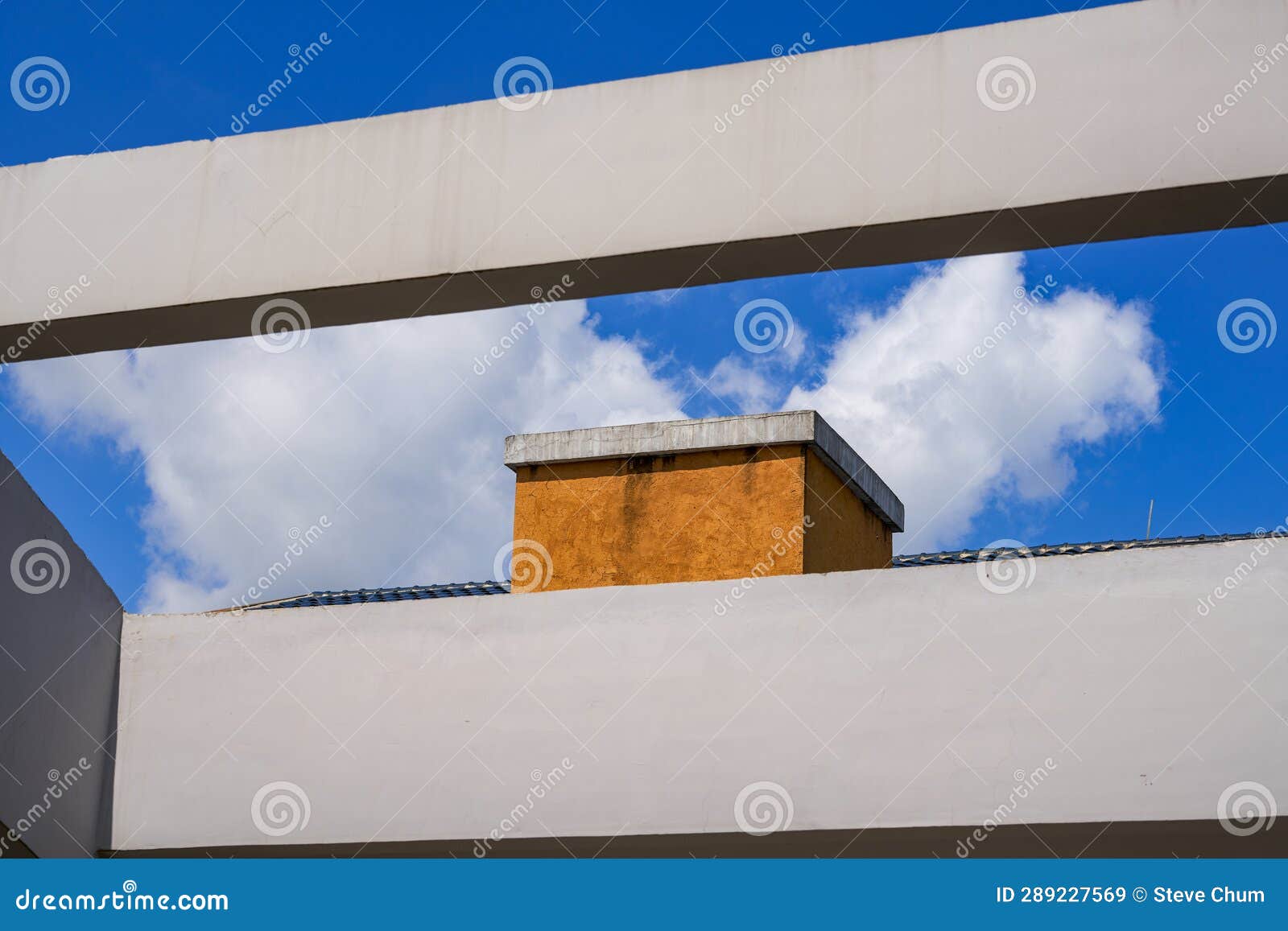 Closeup of House Chimney in Modern Building Stock Image - Image of roof ...