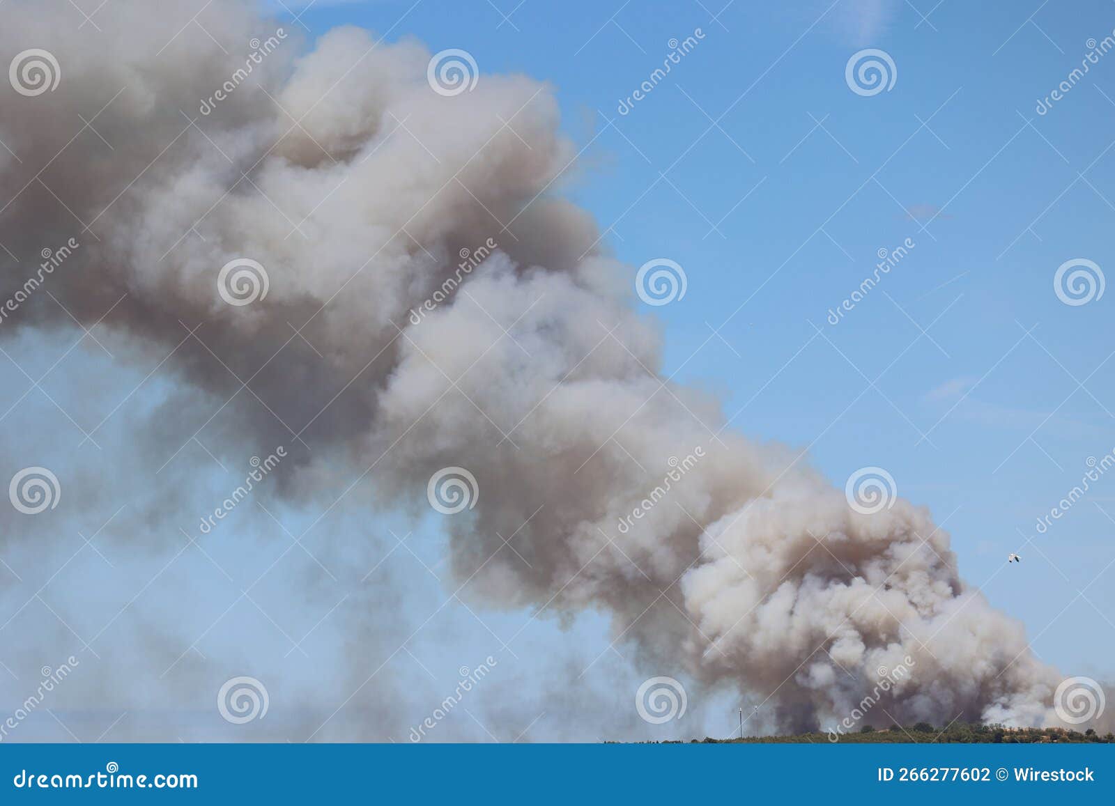 Closeup of a Huge Grey Heavy Smoke Caused by the Eruption Stock Photo ...