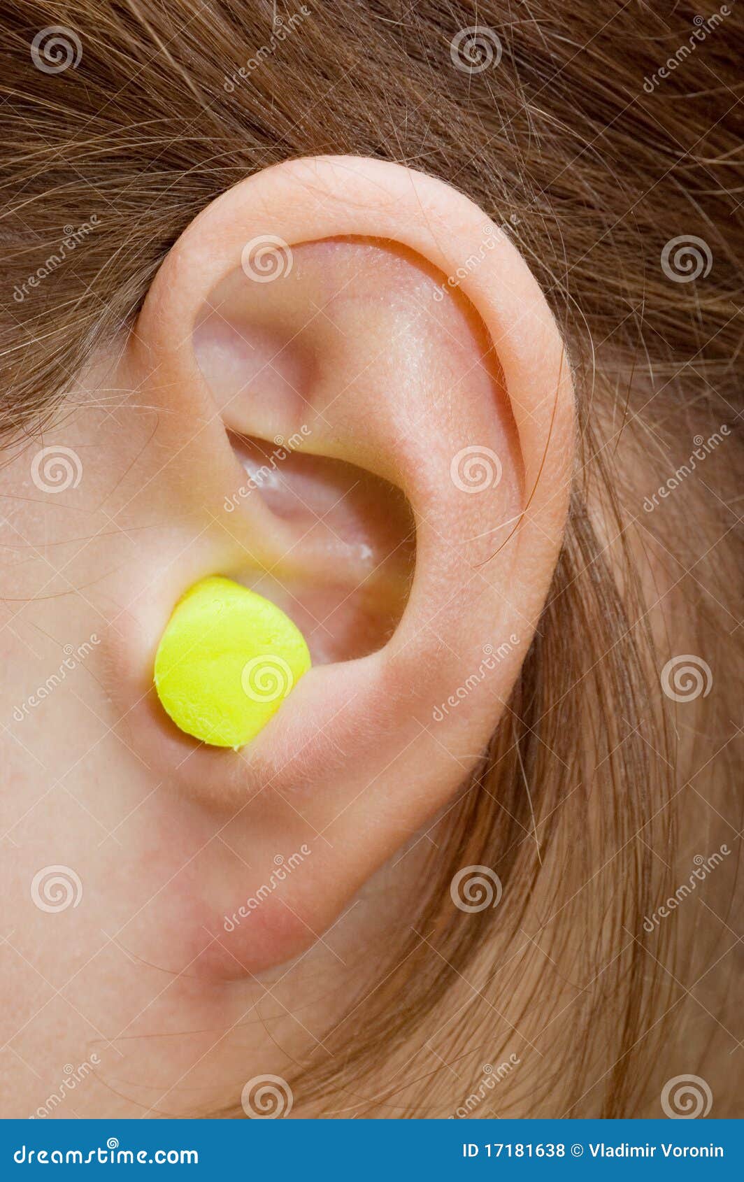 Closeup of a human ear stock photo. Image of girl, closeup - 17181638