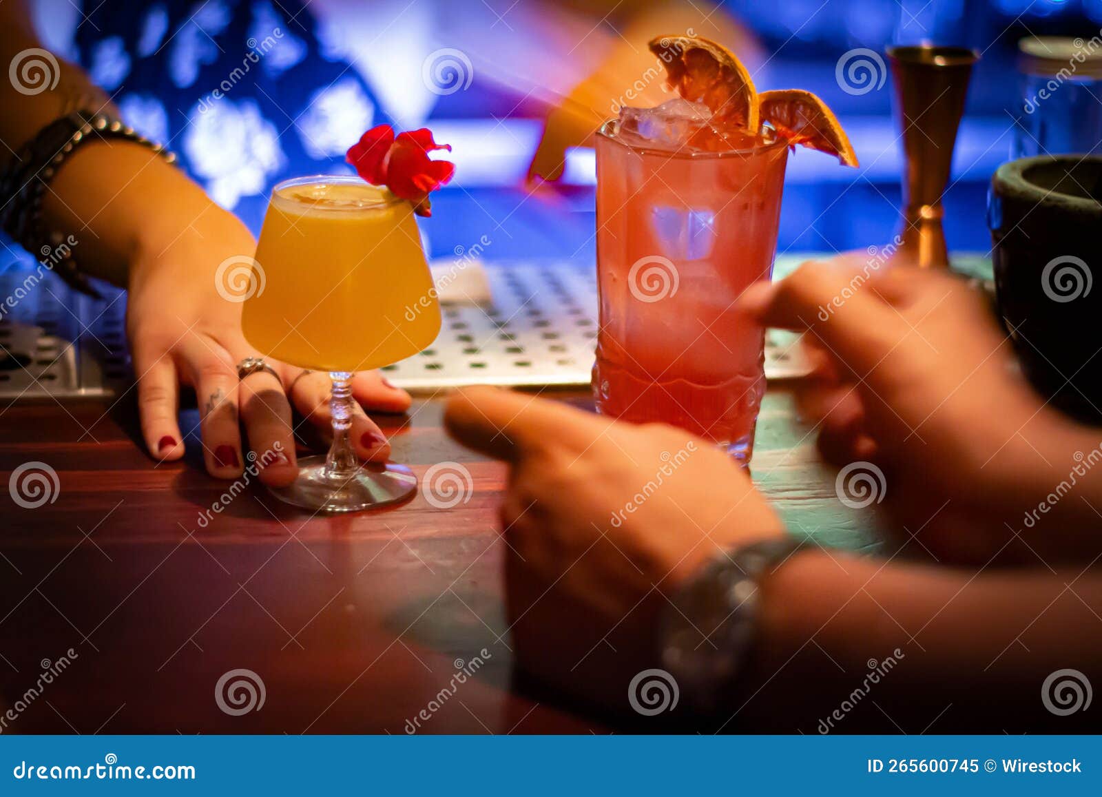 Closeup of Human Hands Holding Glass of Juice Stock Image - Image of ...