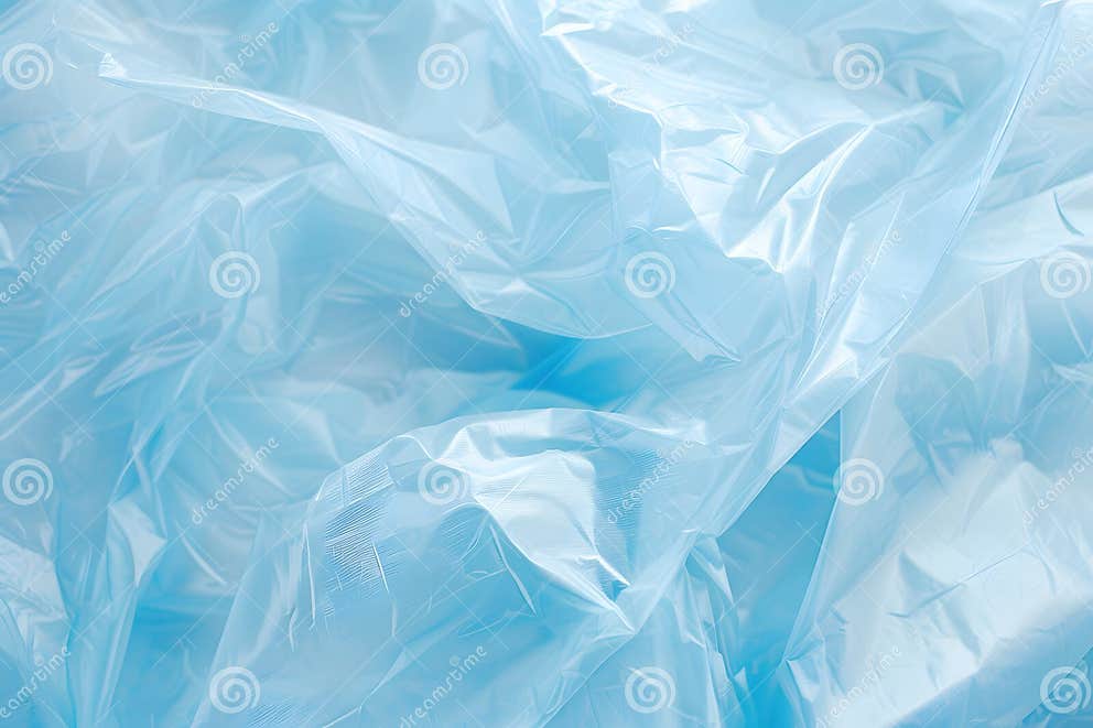 Abstract Blue Plastic Bag Texture Background Stock Illustration ...