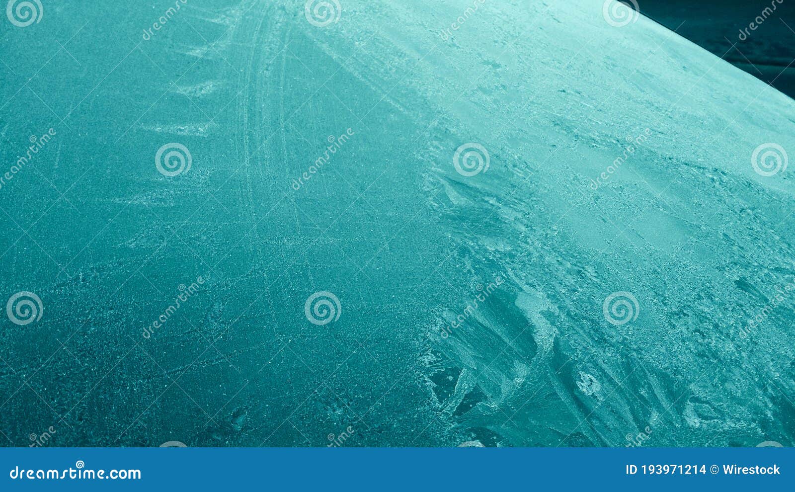 Closeup of an Icy Front Car Window Stock Photo - Image of freeze ...