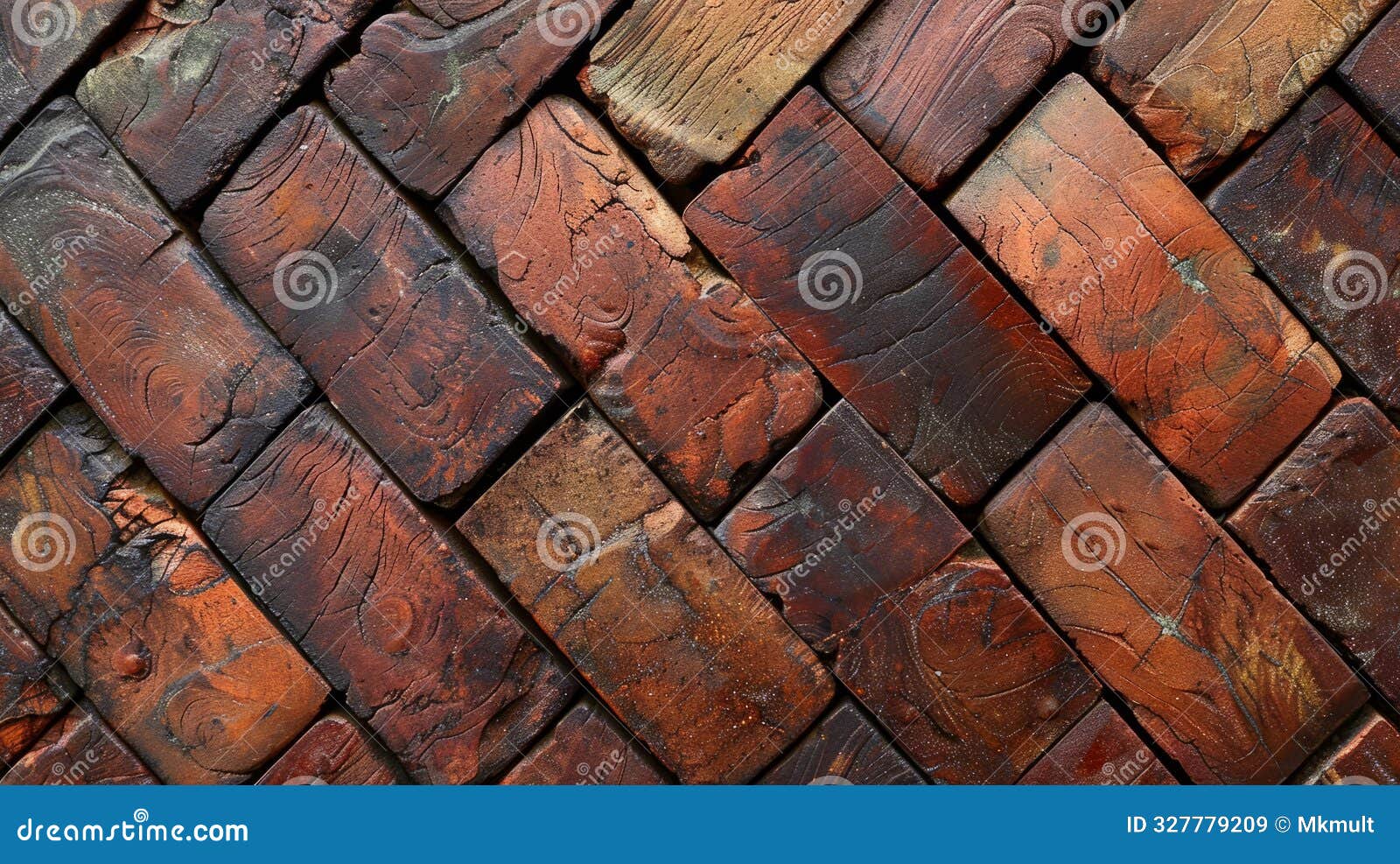 Detailed View of a Vibrant Red Brick Pavement Pattern, Showcasing Its ...