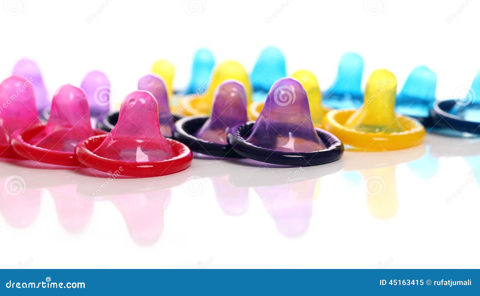 Closeup Image of Colorful Condoms Stock Image - Image of lifestyle ...