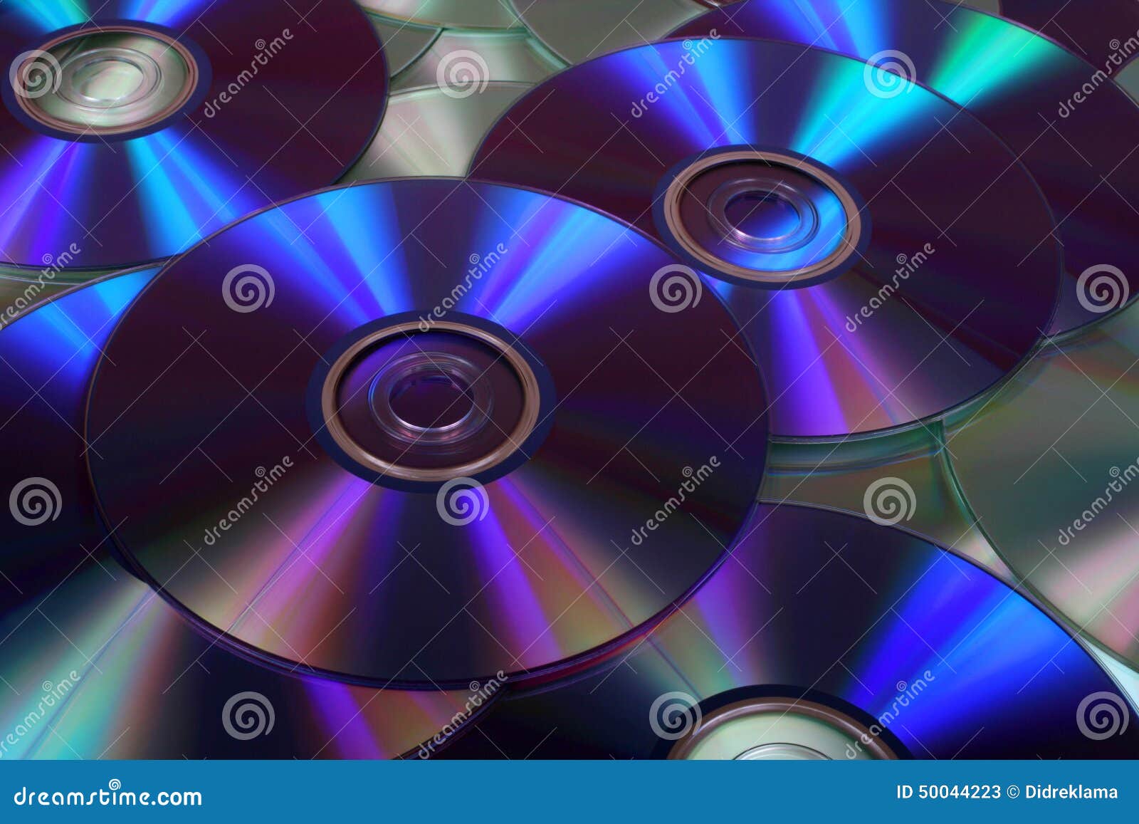Closeup Image of DVDs and CDs Stock Image - Image of disks, futurity ...