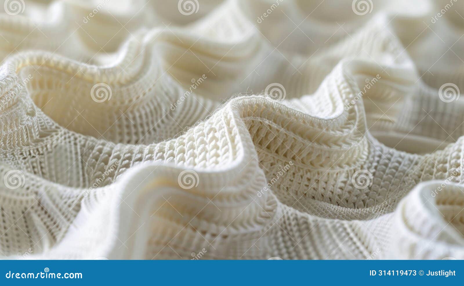 Closeup Image Features a Piece of Fabric Created Using 3D Knitting ...