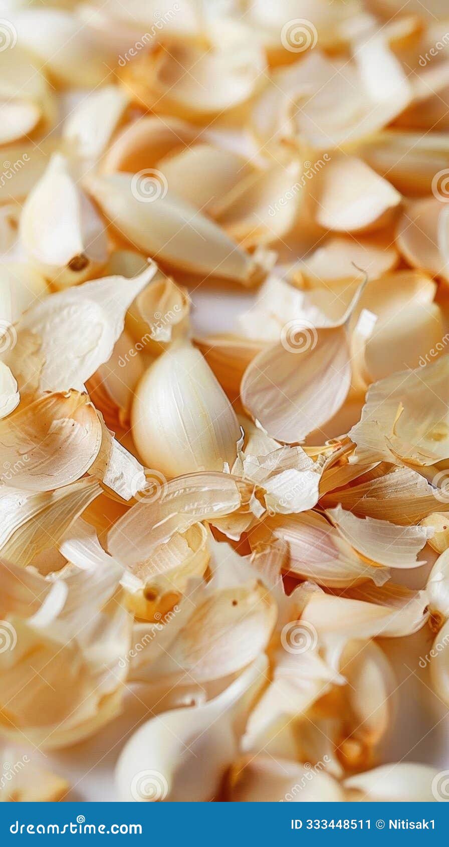 Closeup Image of Finely Sliced Fried Garlic Pieces Isolated on a White ...
