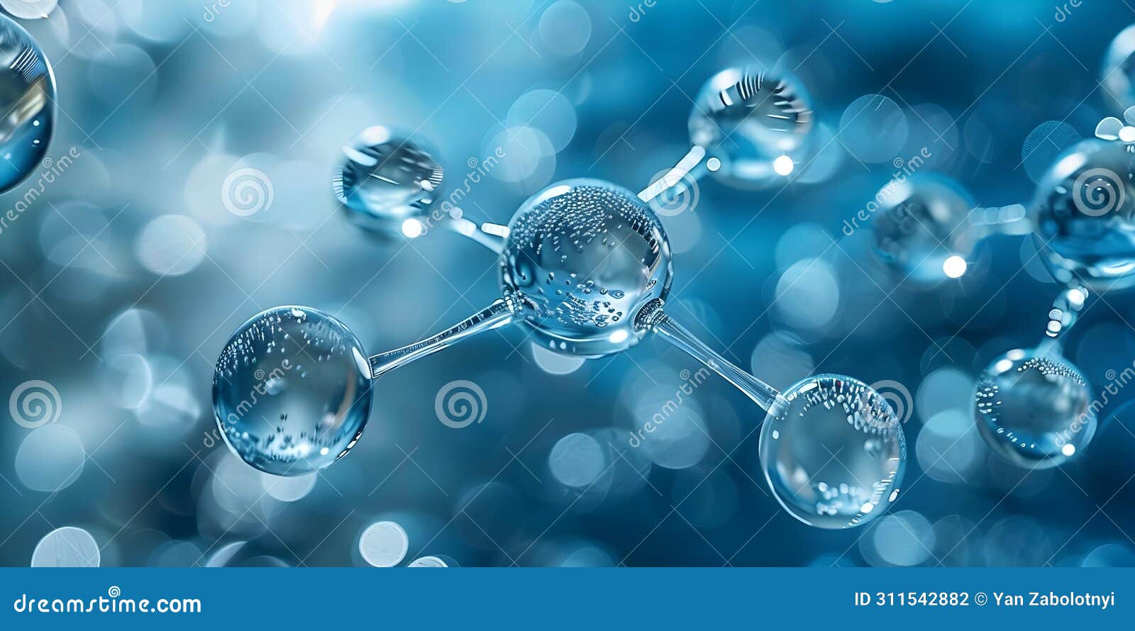 A Closeup Image Of A Hydrogen Gas Molecule In A Fuel Cell. Concept ...