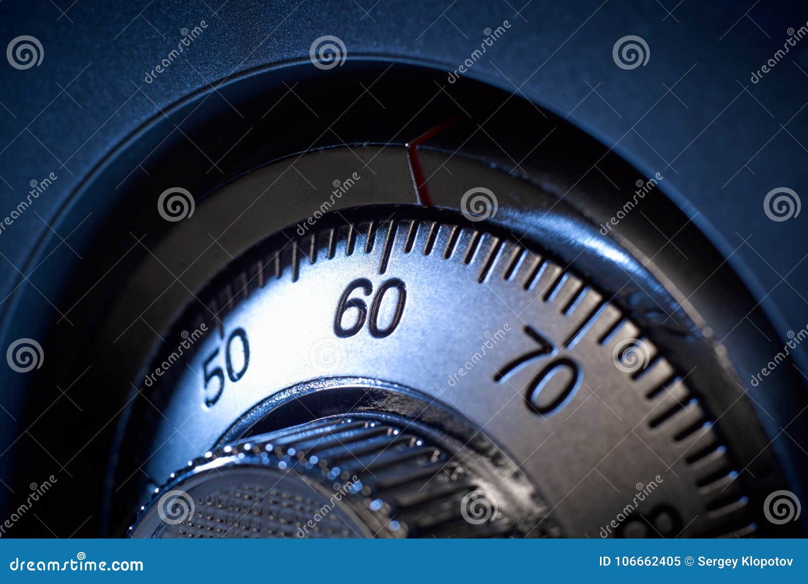 Closeup Image of a Mechanical Safe Lock. Stock Image - Image of code ...