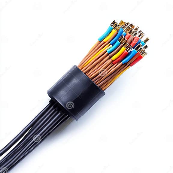 Multicolored Electrical Wire Cable Industrial Design Cord Power Wires ...