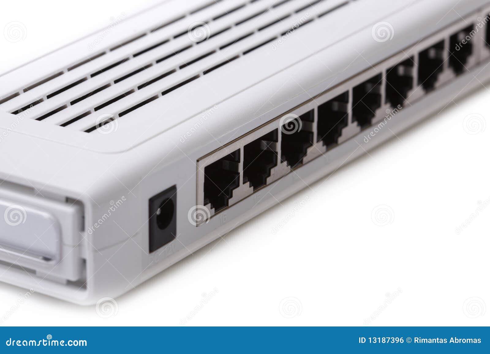 Closeup Image of a Network Switch Stock Photo - Image of electronic ...