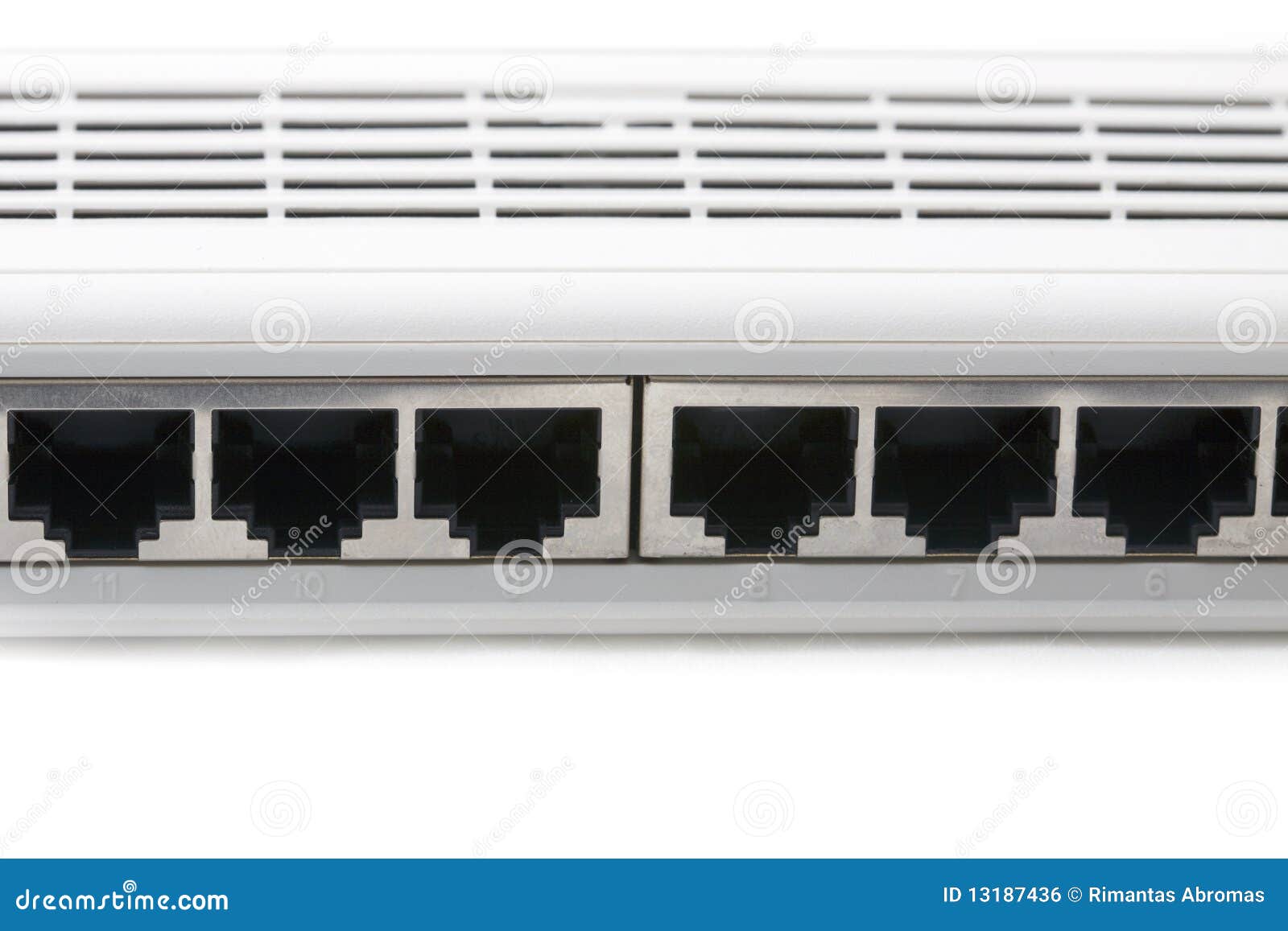 Closeup Image of a Network Switch Stock Photo - Image of electronic ...