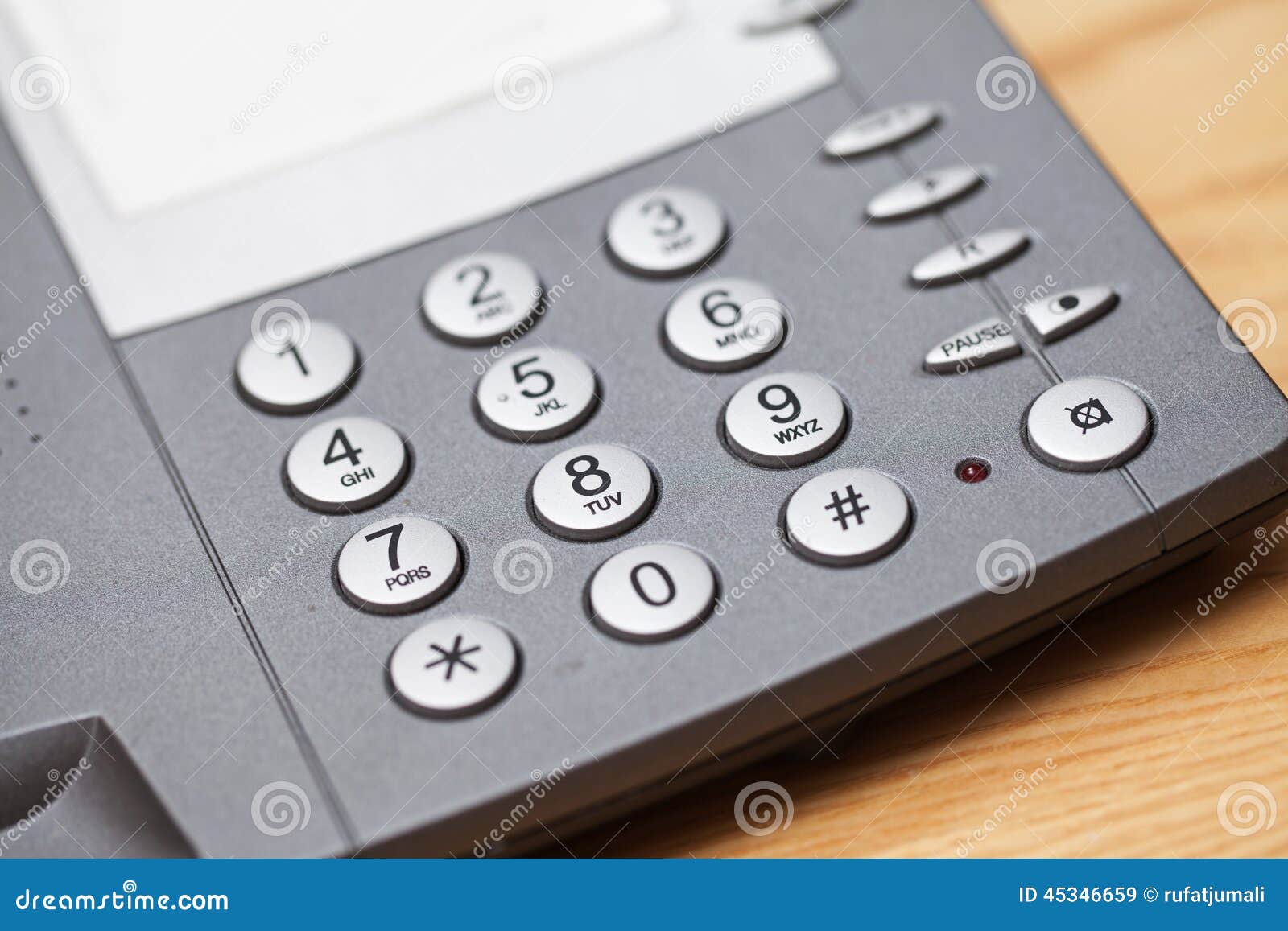 Closeup Image of Office Phone Stock Image - Image of display, keypad ...
