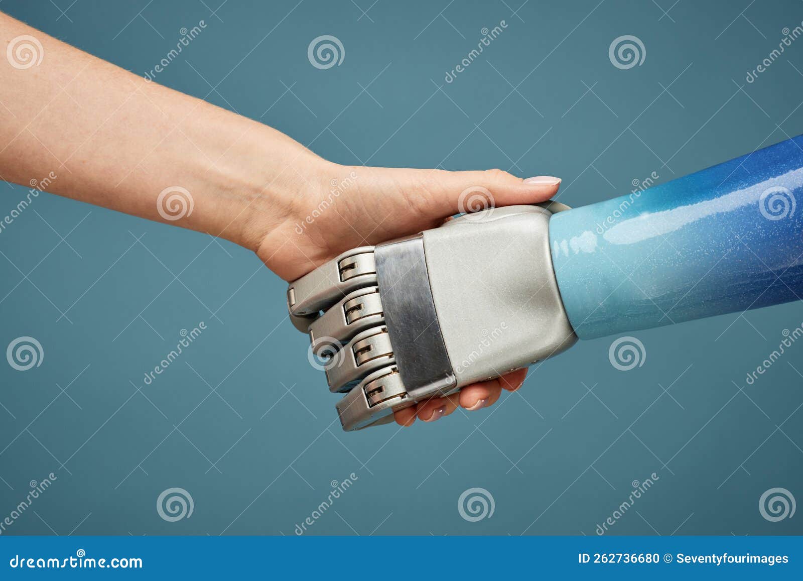 Person Shaking Hand of Robot Stock Photo - Image of metal, technology ...