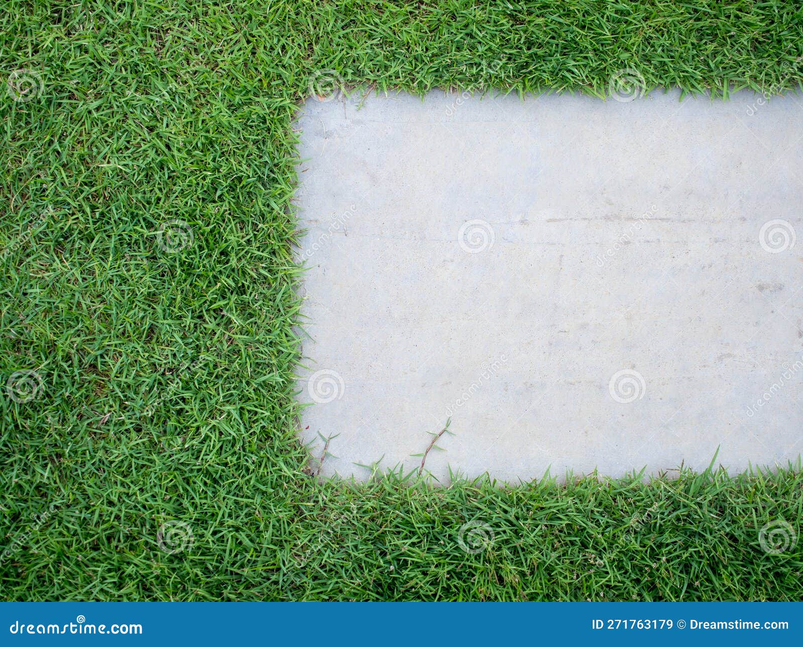 Closeup the Image on the Top View of the Texture Lawn, There is Space ...