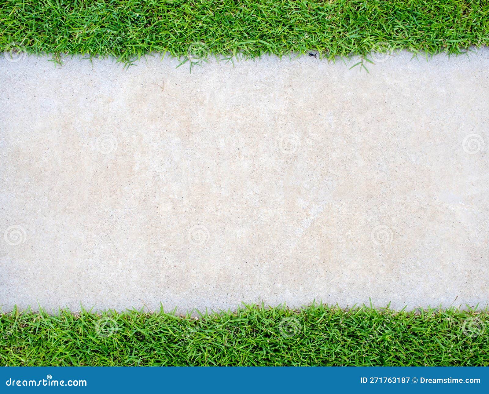 Closeup the Image on the Top View of the Texture Lawn, There is Space ...