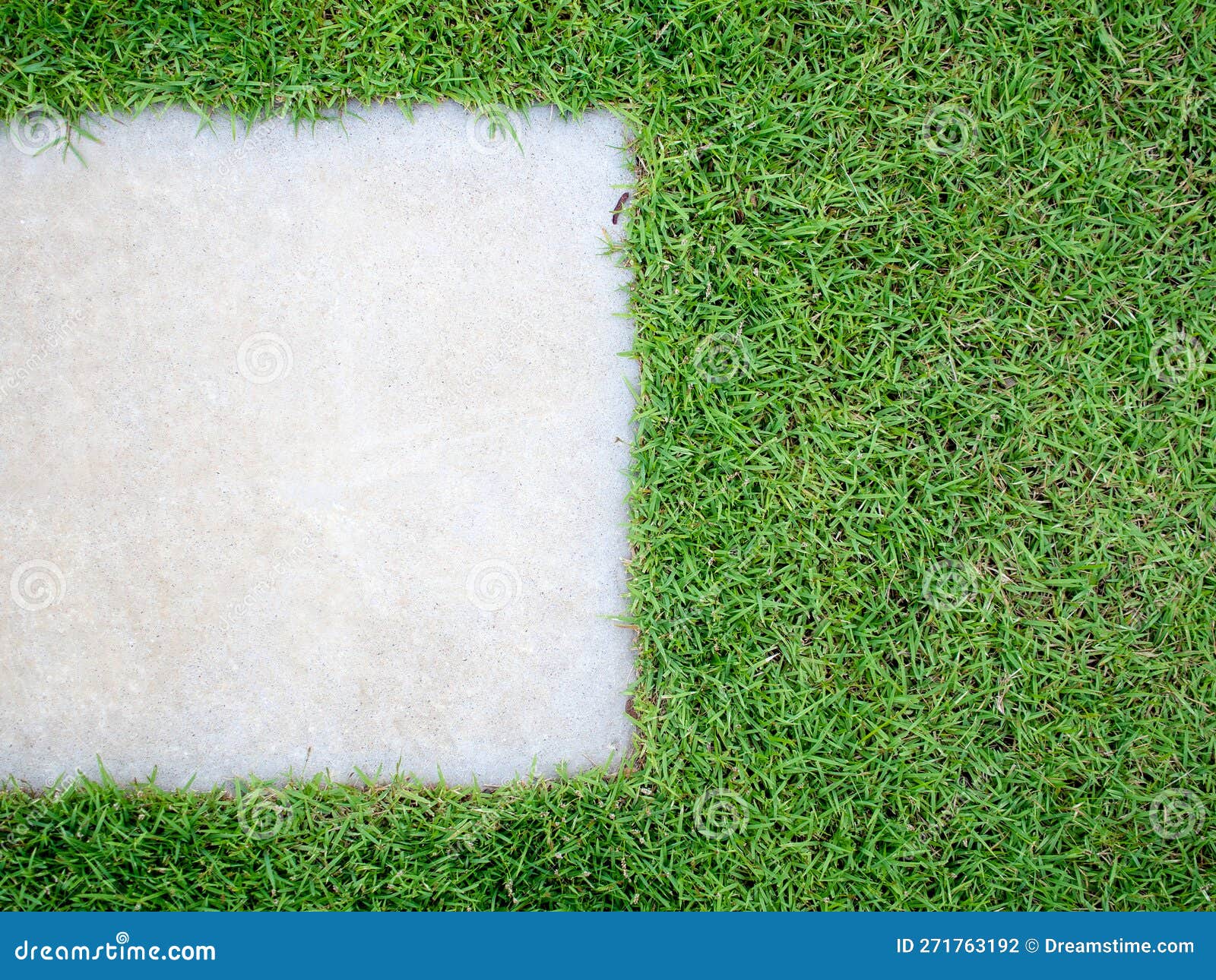 Closeup the Image on the Top View of the Texture Lawn, There is Space ...