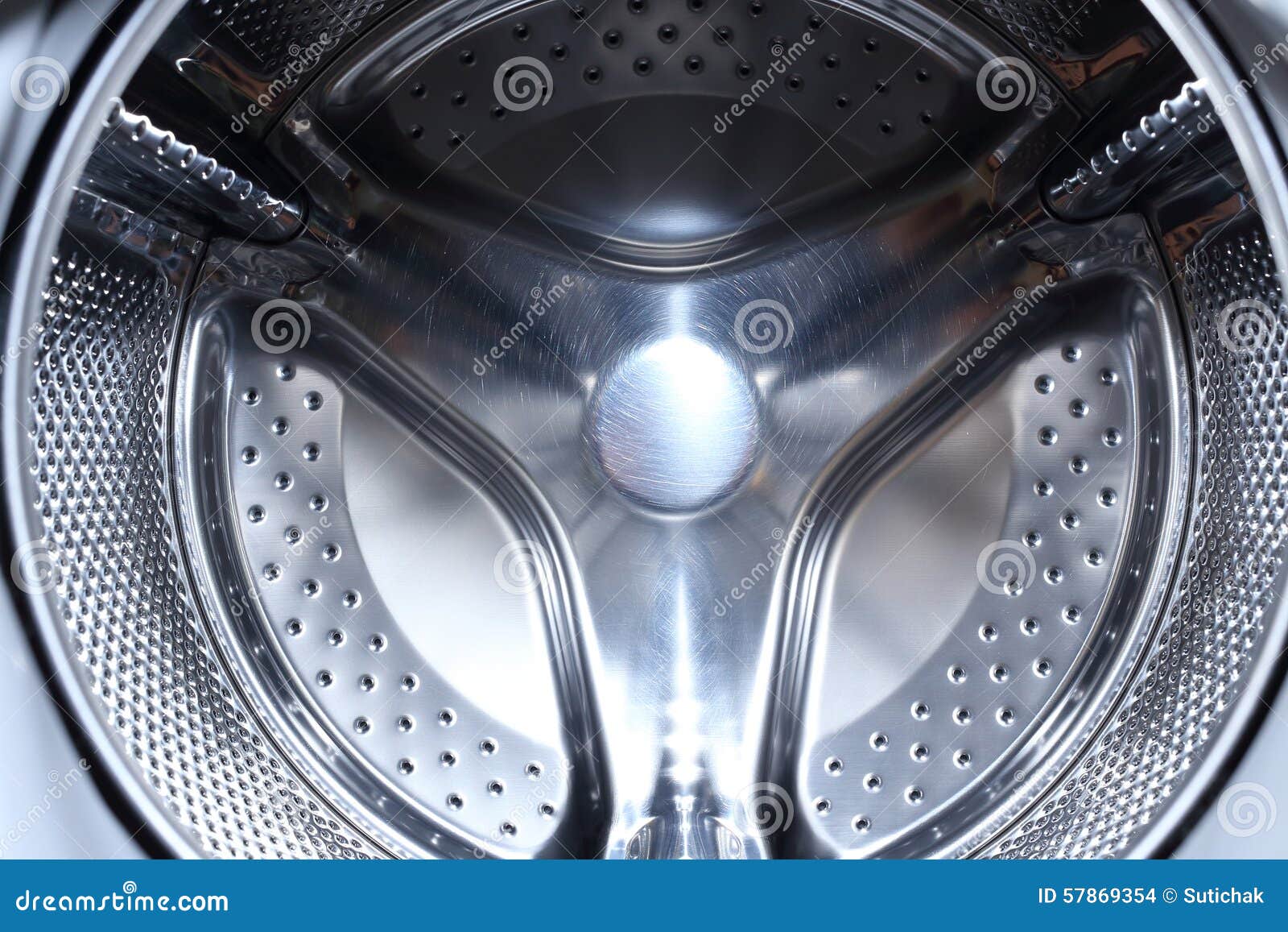 Closeup Image of Washing Machine, Abstract Metallic Stock Photo - Image ...