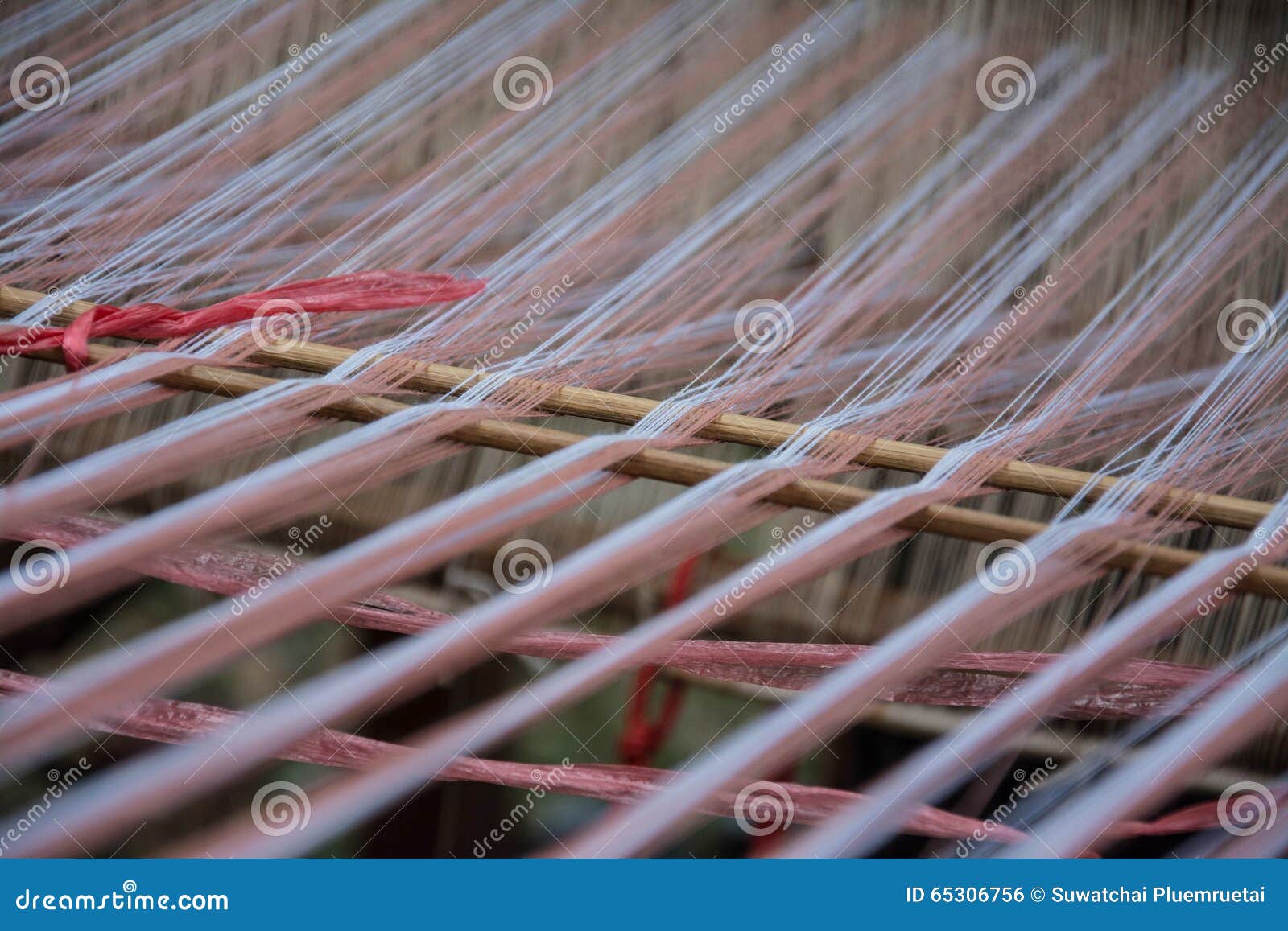 Closeup Image of Weaving Loom, Details. Stock Photo - Image of string ...
