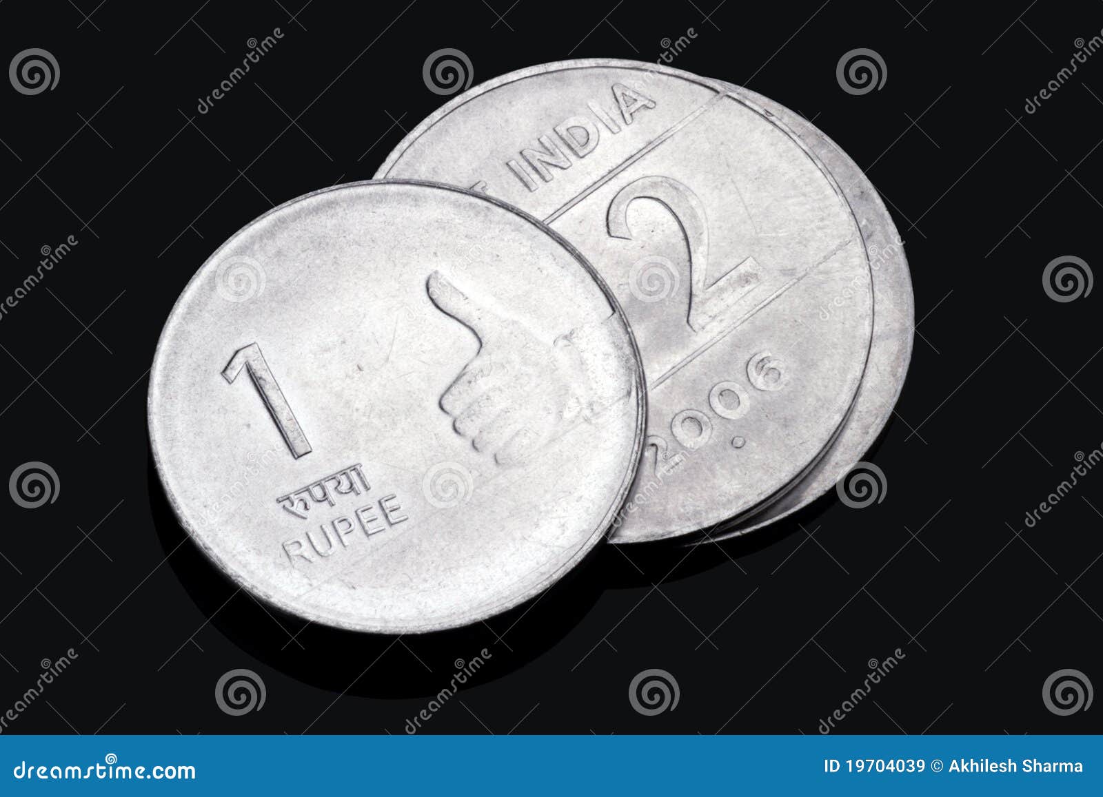 Closeup of Indian Rupee Coins Stock Image - Image of india, income ...