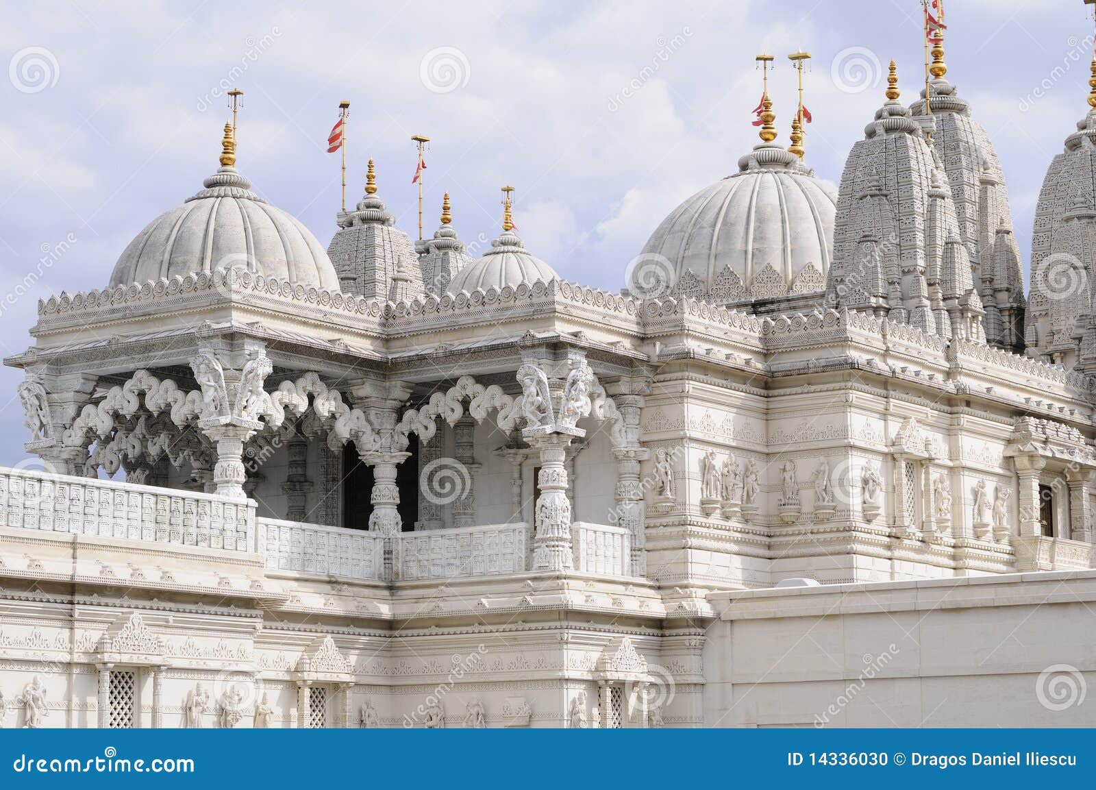 Closeup With Indian Temple Columns Stock Photo - Image of place ...